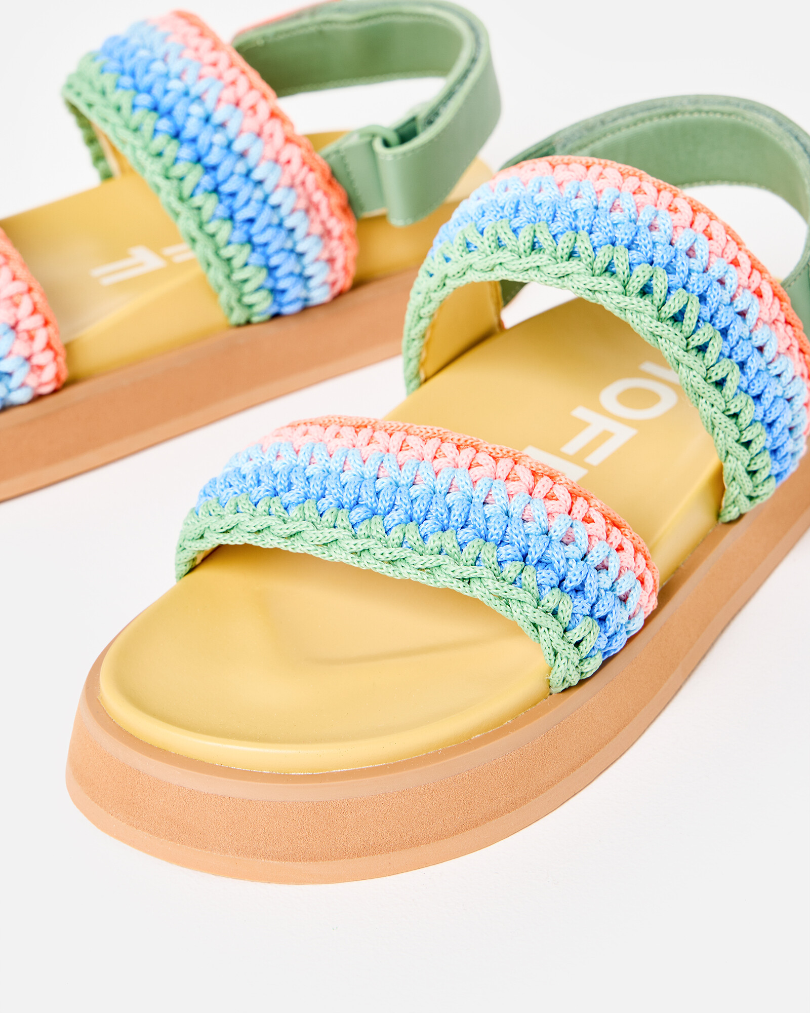 Hoff Galdana Multicolour Woven Flatform Sandals | Oliver Bonas