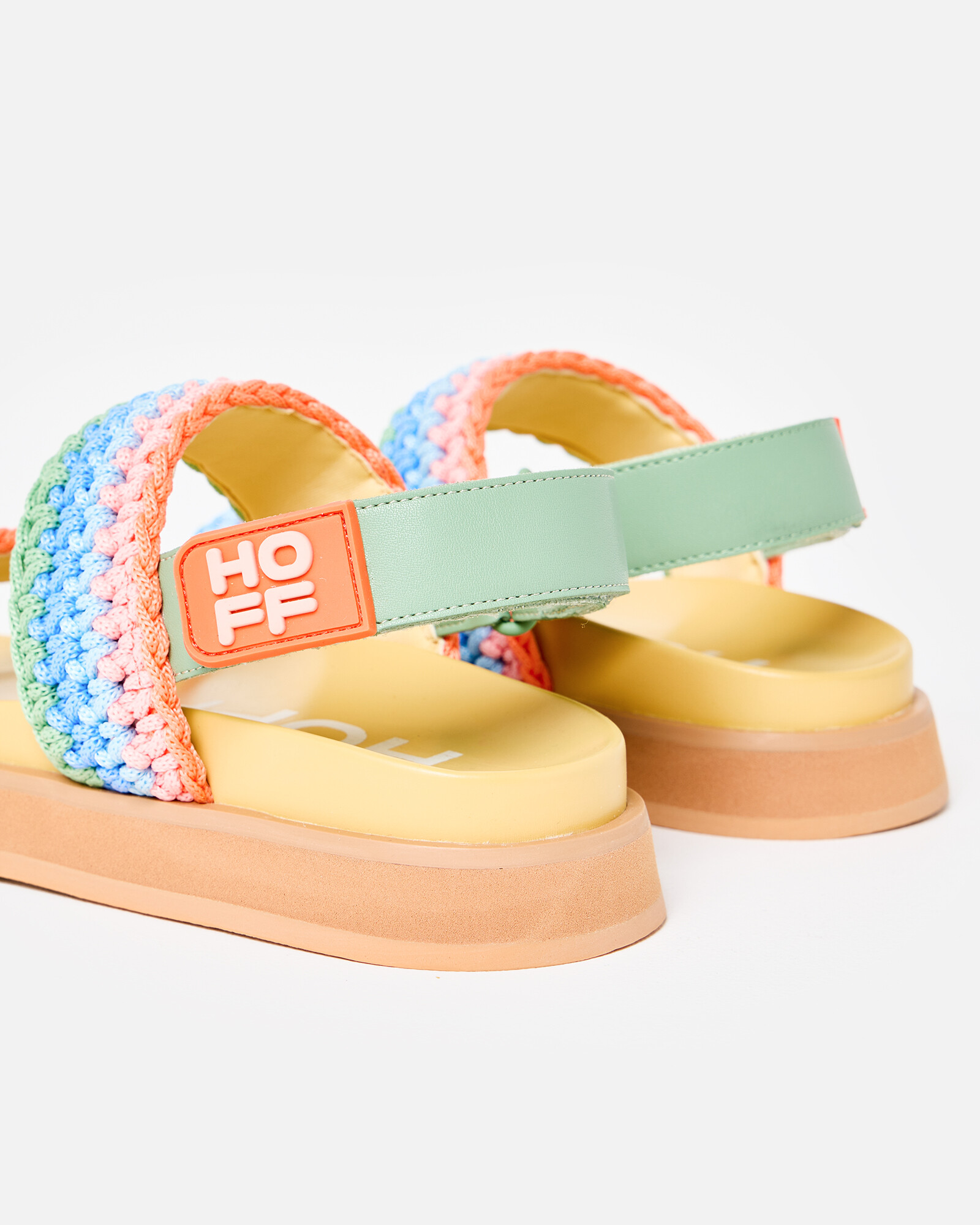 Hoff Galdana Multicolour Woven Flatform Sandals | Oliver Bonas