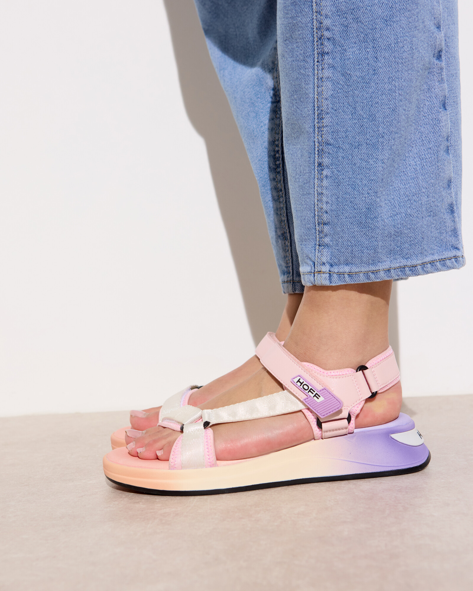 Hoff Antigua Island Ombre Pink Chunky Sandals | Oliver Bonas