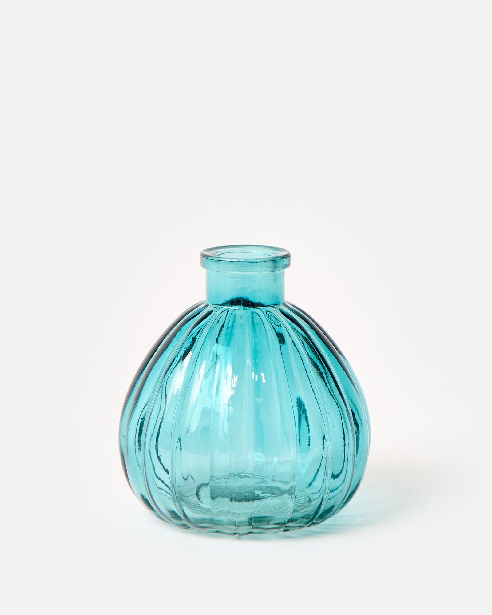 Round Teal Reed Diffuser Vase | Oliver Bonas