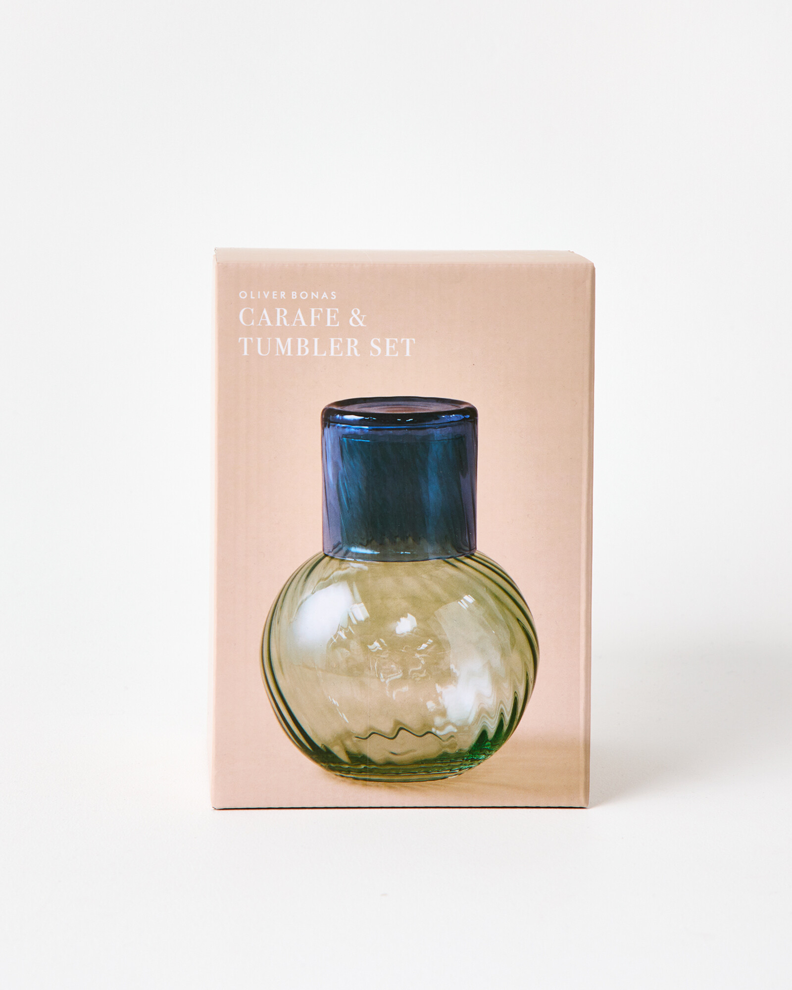 Amira Green Carafe & Tumbler Gift Set | Oliver Bonas