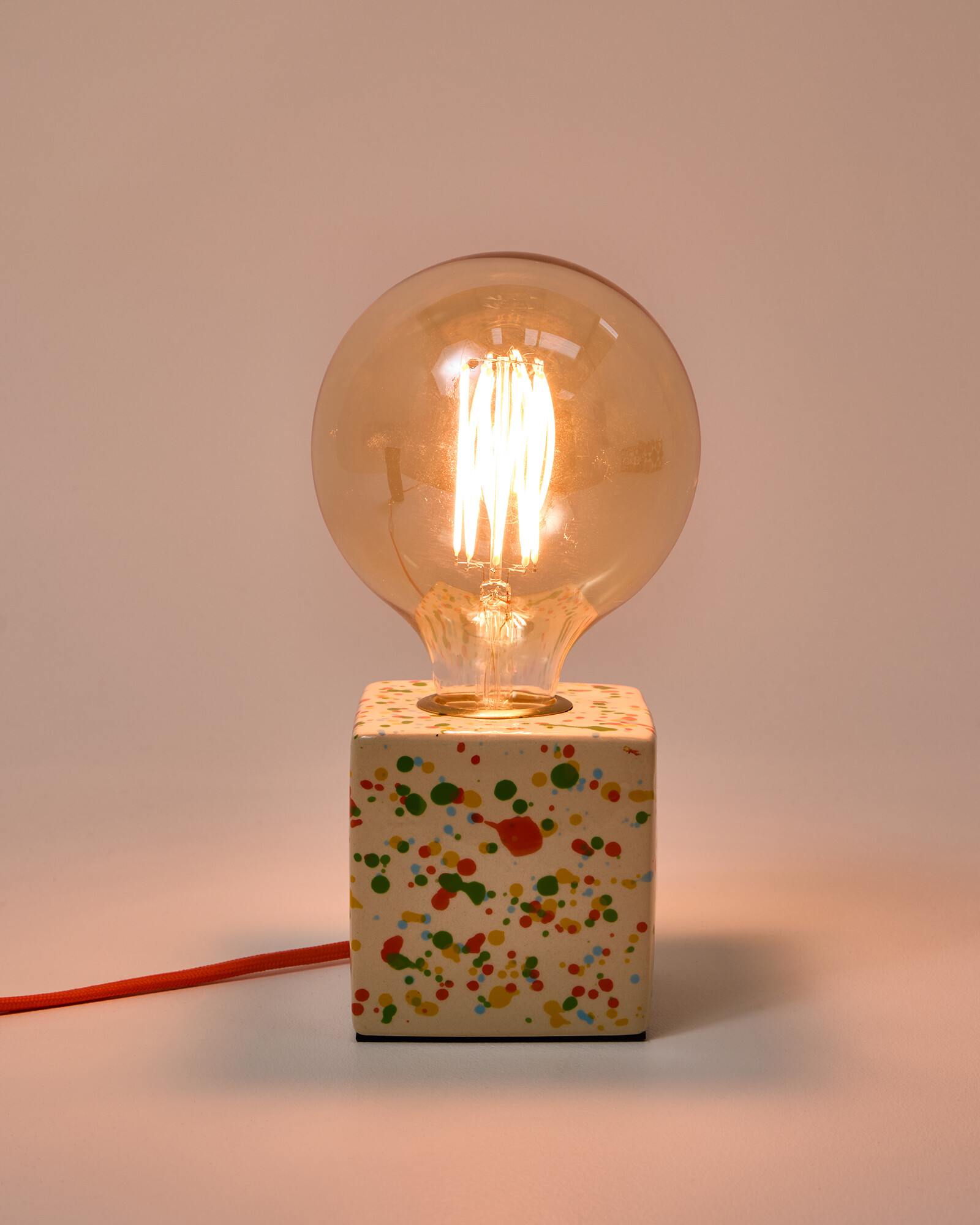 Splatter Ceramic Desk and Table Lamp Base | Oliver Bonas