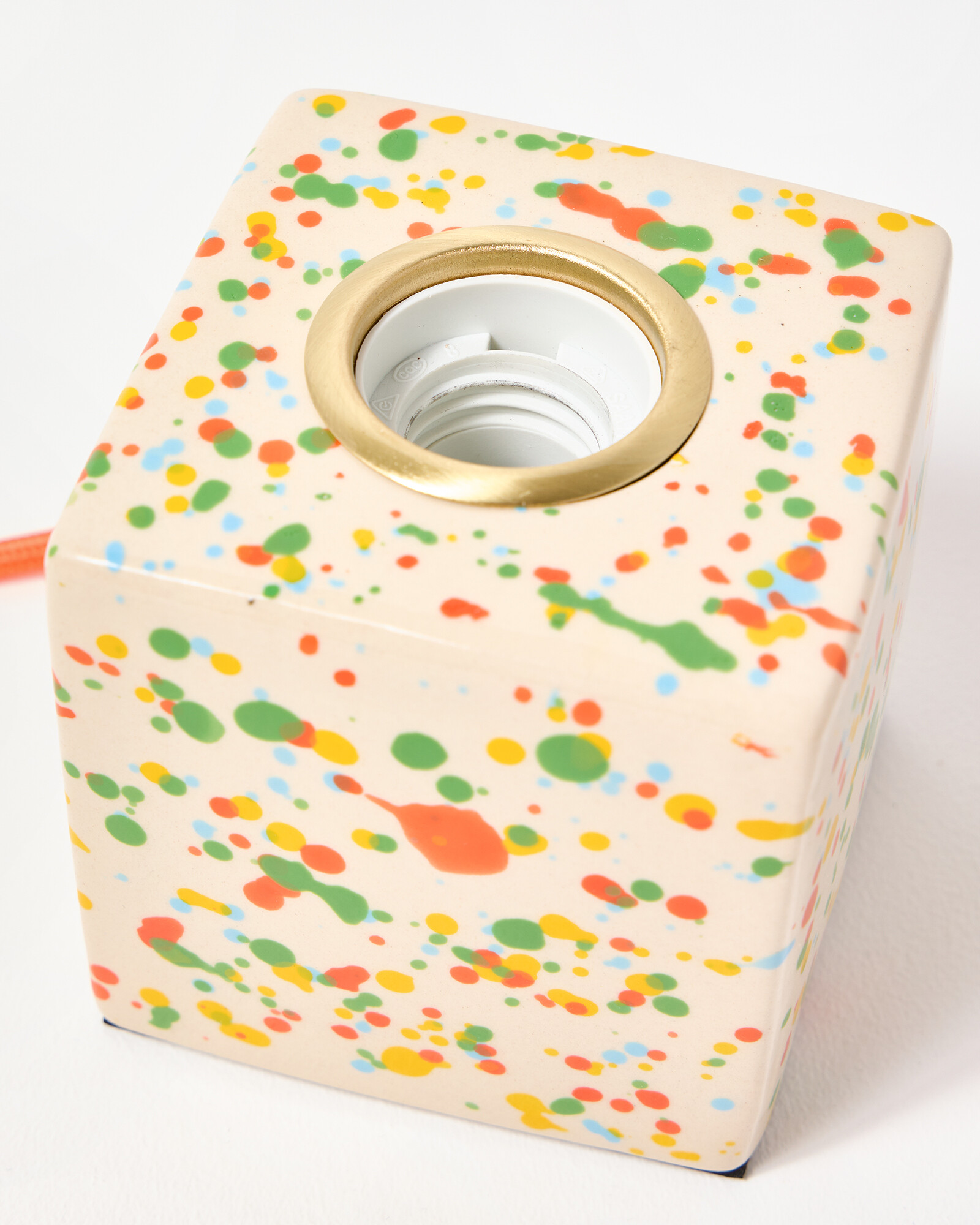 Splatter Ceramic Desk and Table Lamp Base | Oliver Bonas