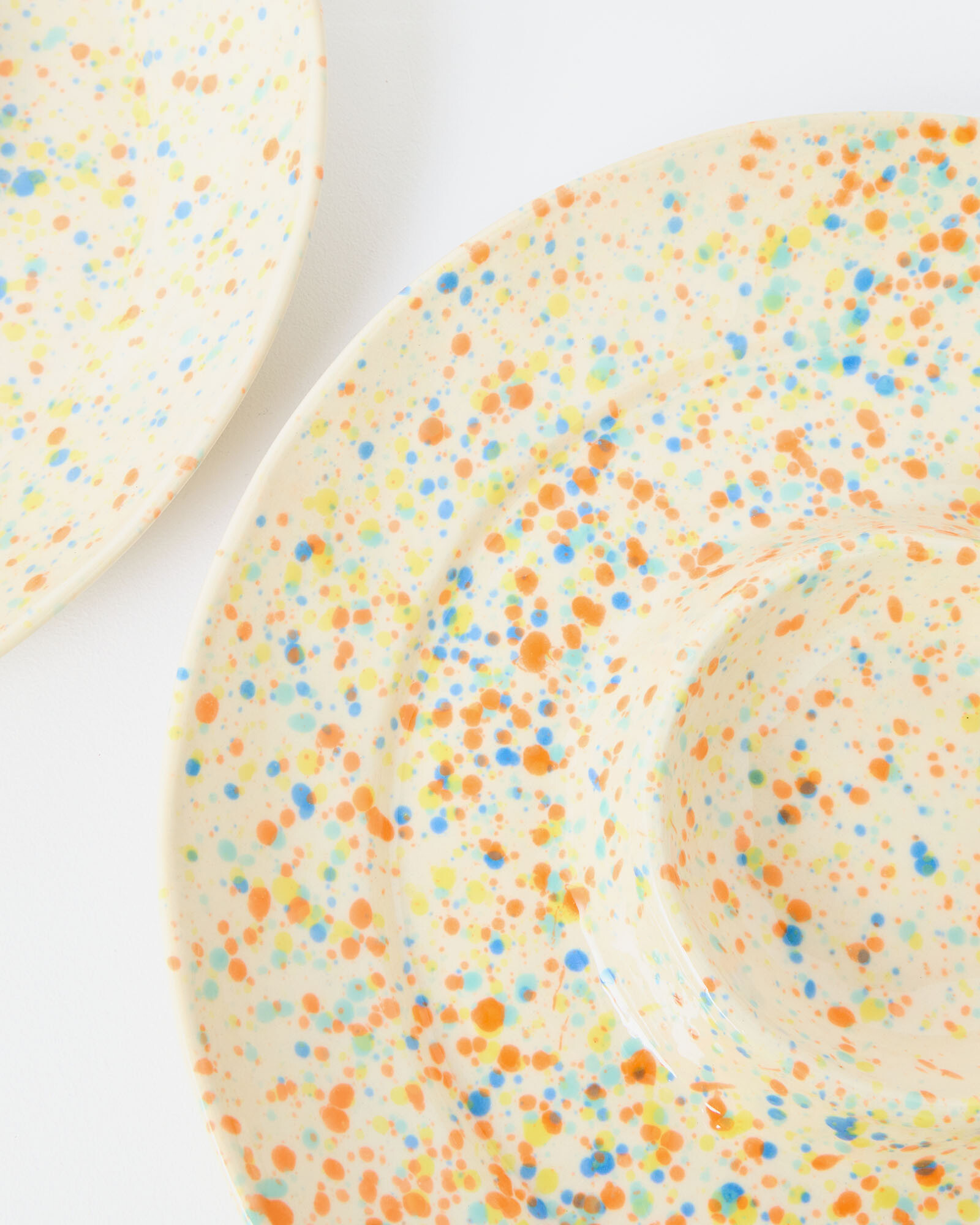 Tami Splatter Ceramic Chip & Dip Platter | Oliver Bonas