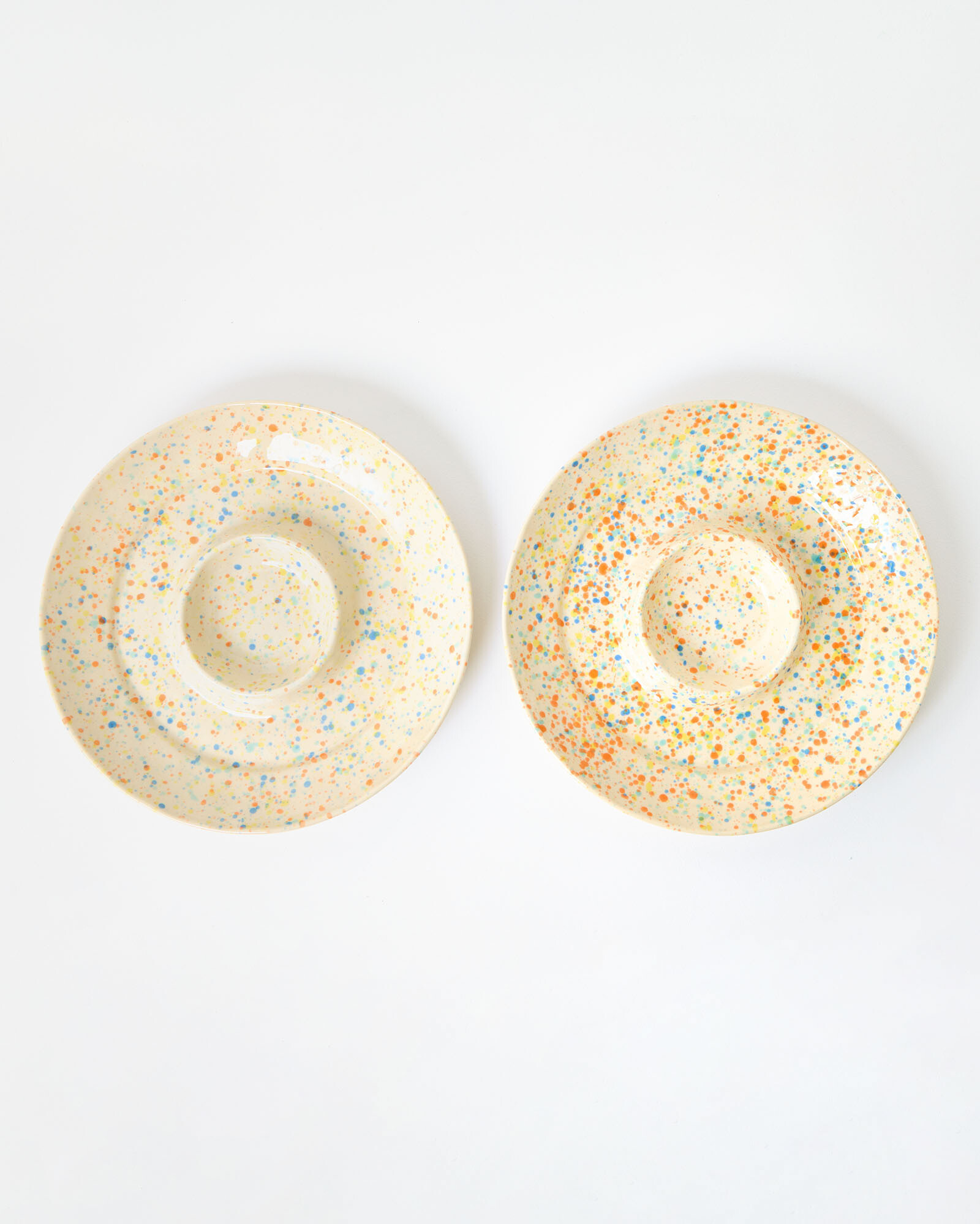 Tami Splatter Ceramic Chip & Dip Platter | Oliver Bonas