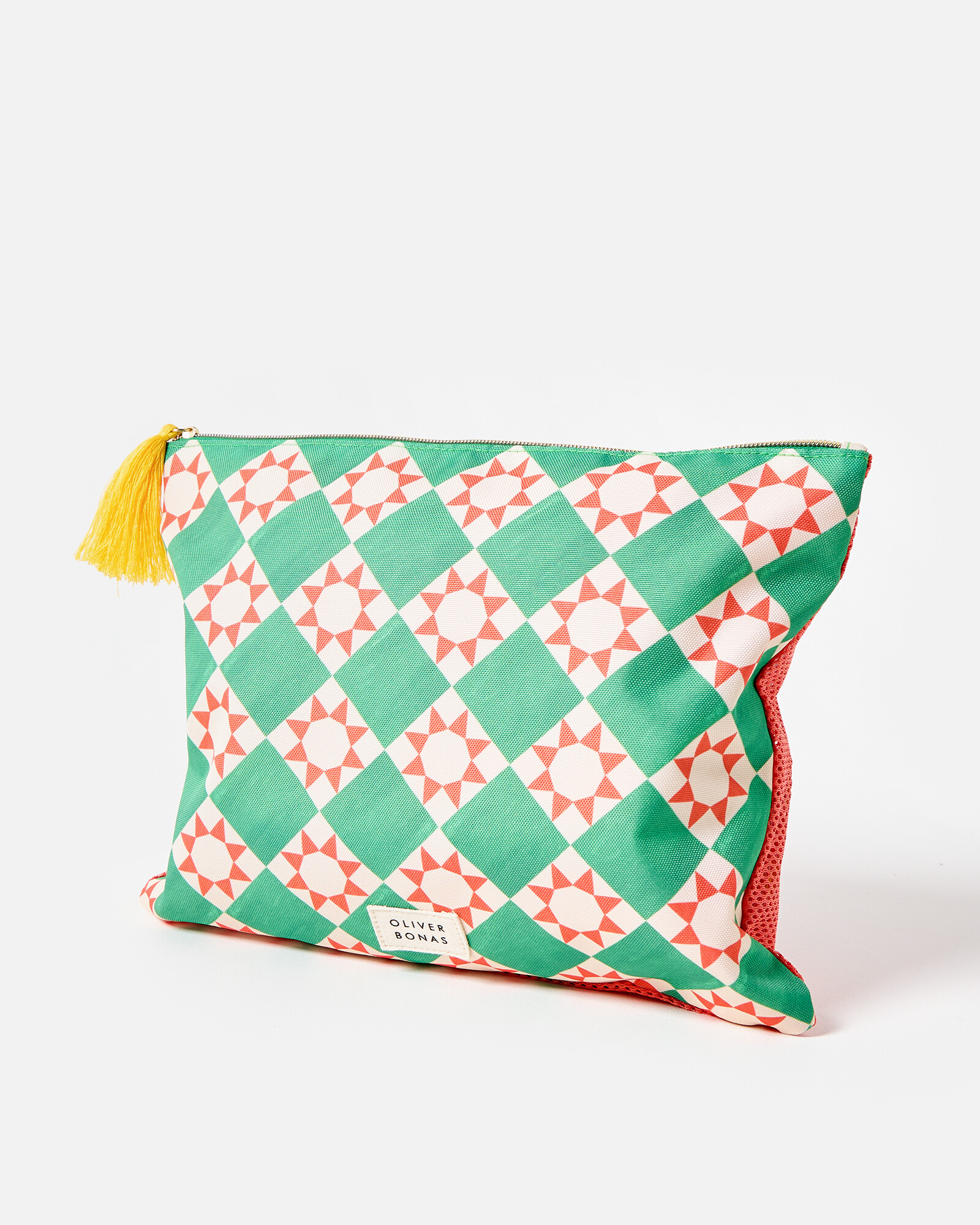 Geometric Sun Tile Packing Cubes Set of Three | Oliver Bonas