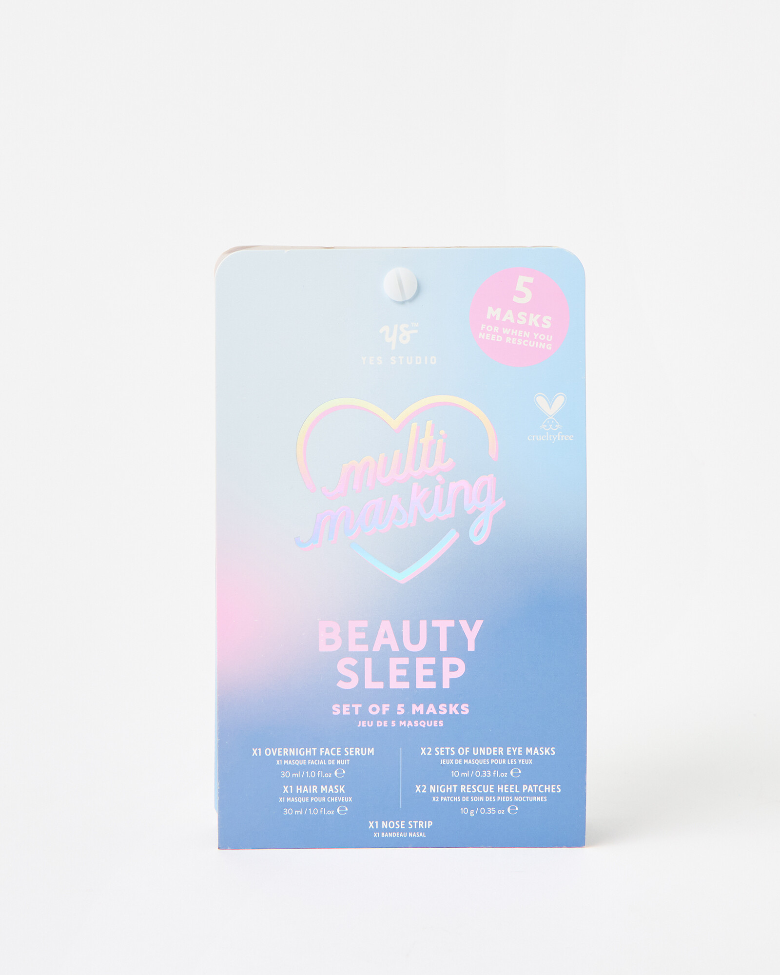 Yes Studio Beauty Sleep Face & Body Masks Set of Five | Oliver Bonas
