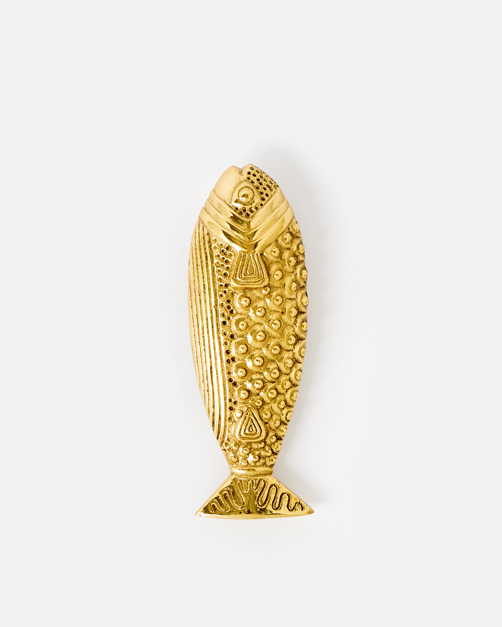 Fish Gold Metal Door Knocker | Oliver Bonas