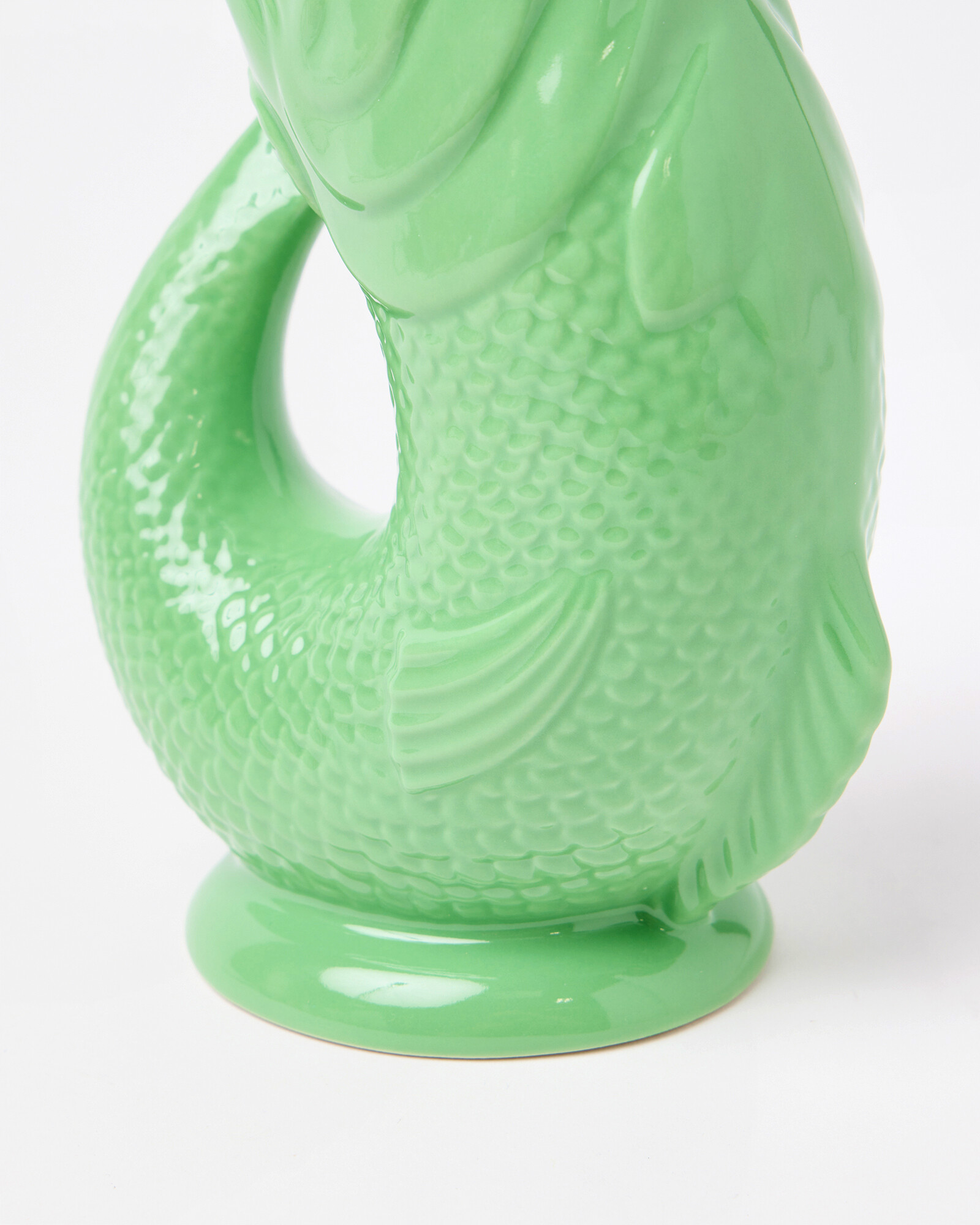 Green Ceramic Gluggle Jug Large | Oliver Bonas