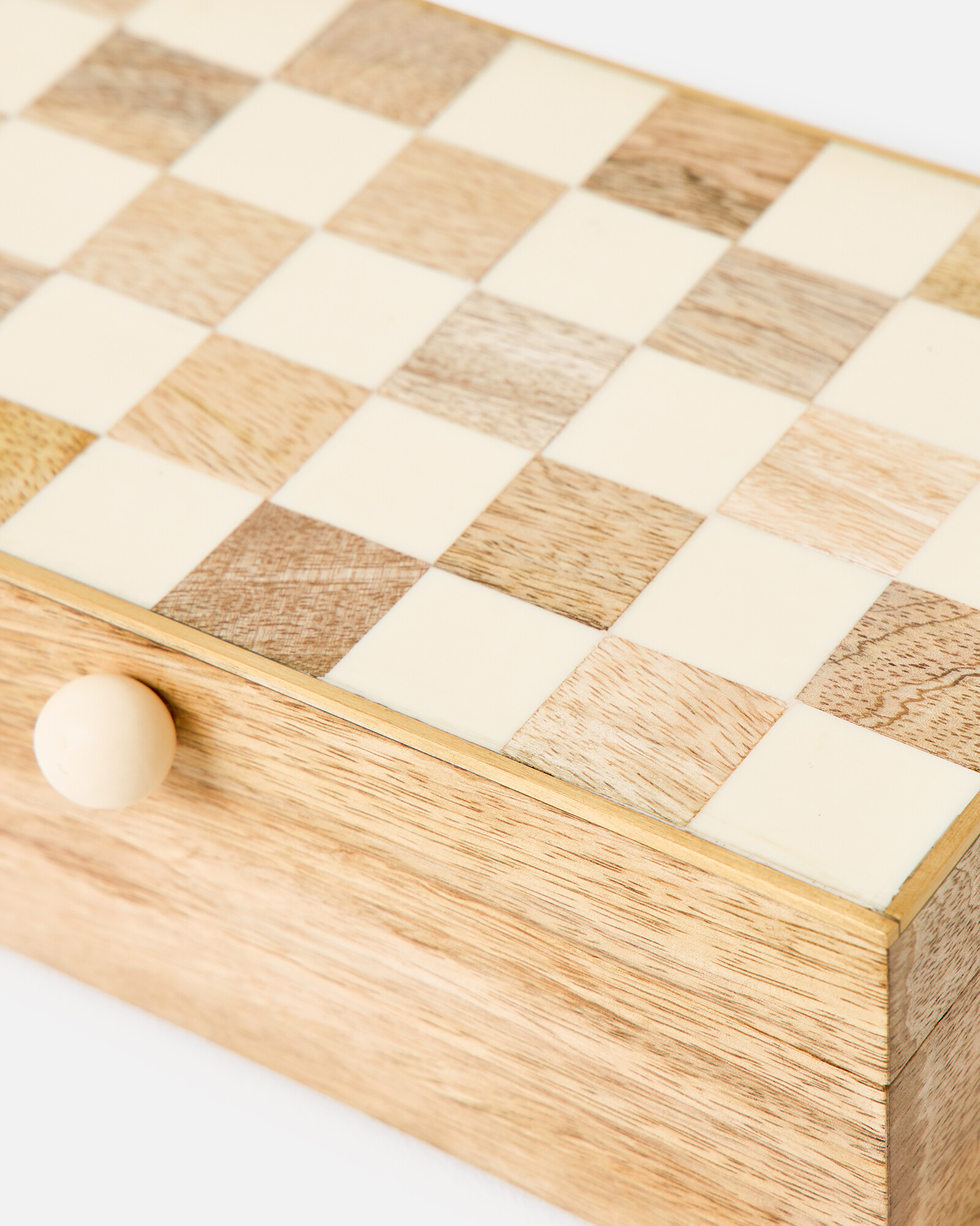 Chequerboard Resin & Wood Jewellery Box | Oliver Bonas