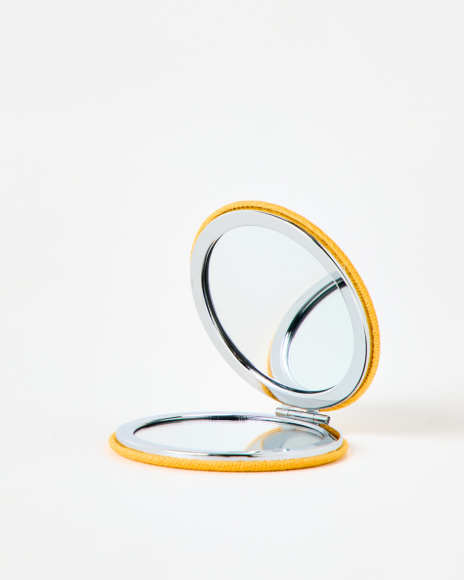 Yellow Embroidered Sun Compact Mirror | Oliver Bonas