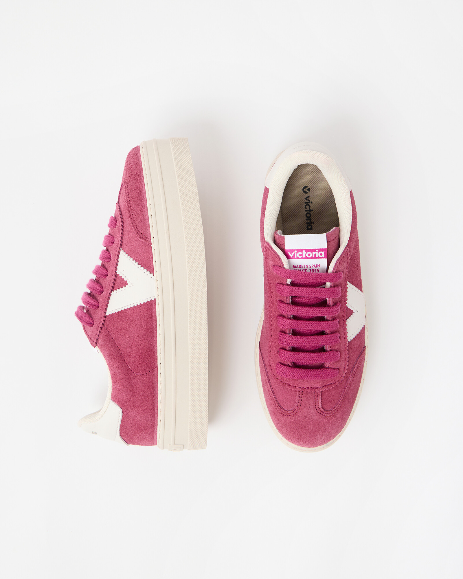 Victoria Barcelona Cyclist Pink Platform Trainers | Oliver Bonas