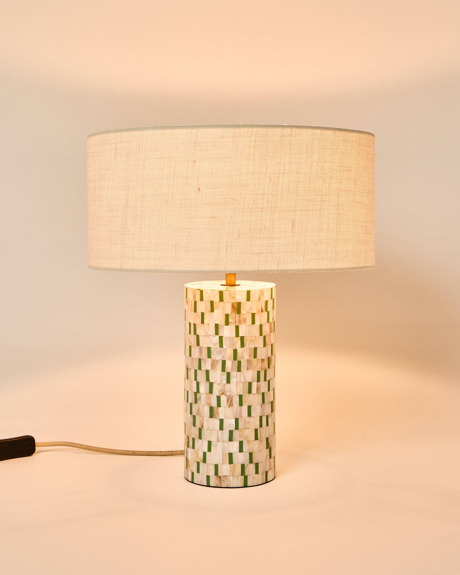 Mother of Pearl Table Lamp Base & Shade | Oliver Bonas