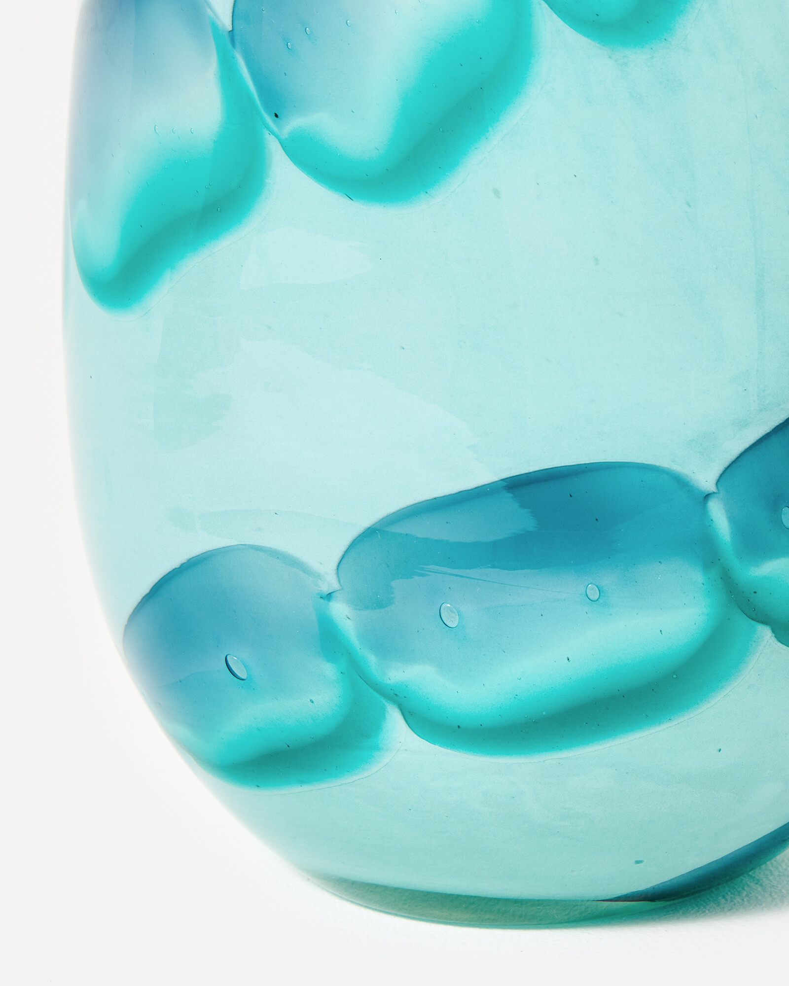 Naya Blue Glass Flower Vase | Oliver Bonas