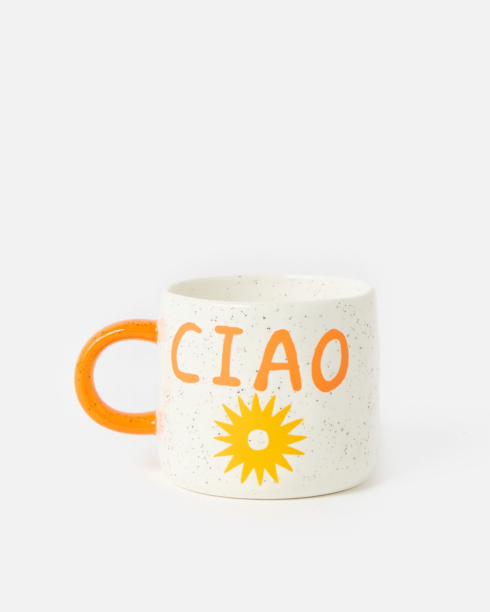 Ciao Speckled Sun Ceramic Mug | Oliver Bonas