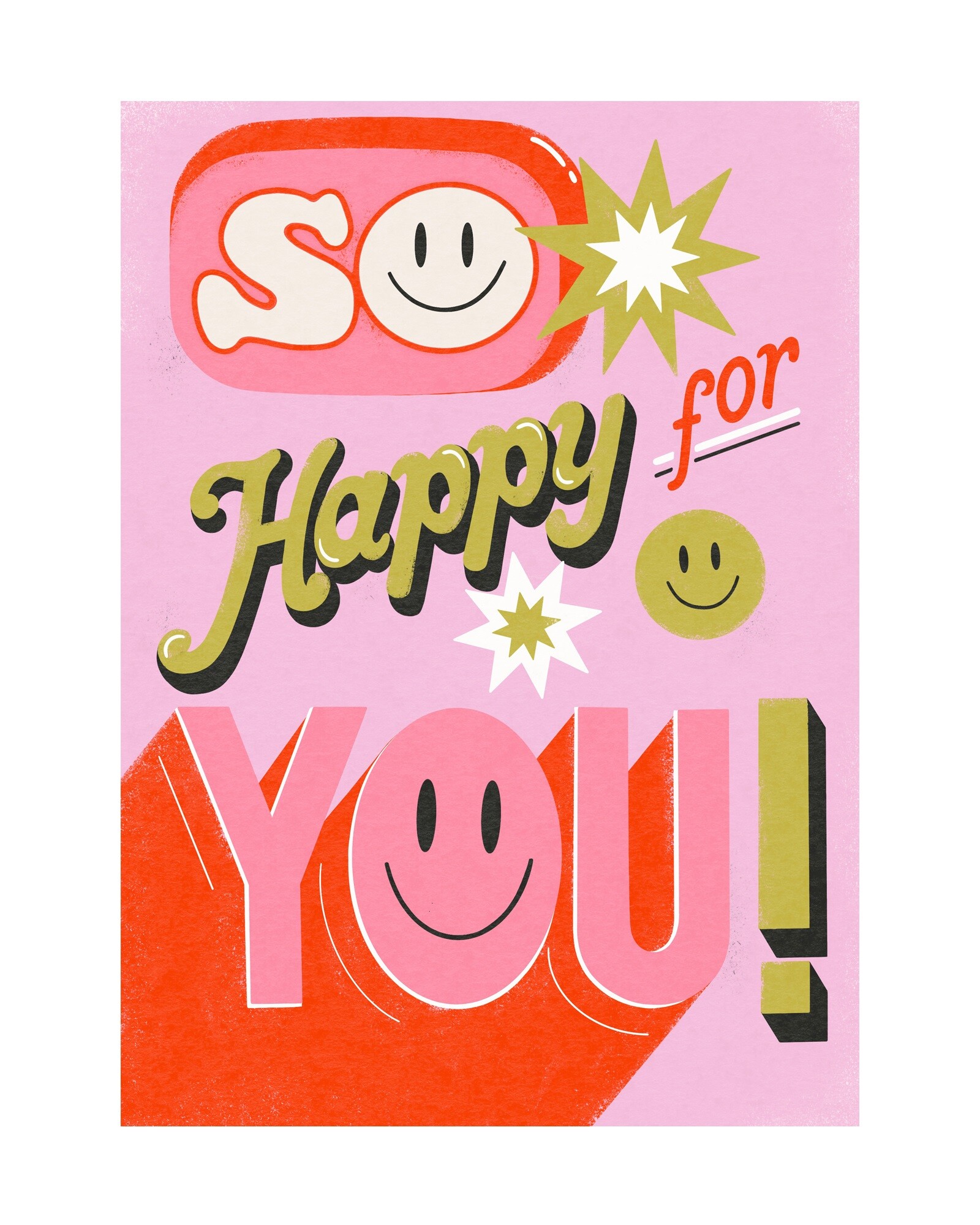 Happy For You Congratulations Card | Oliver Bonas