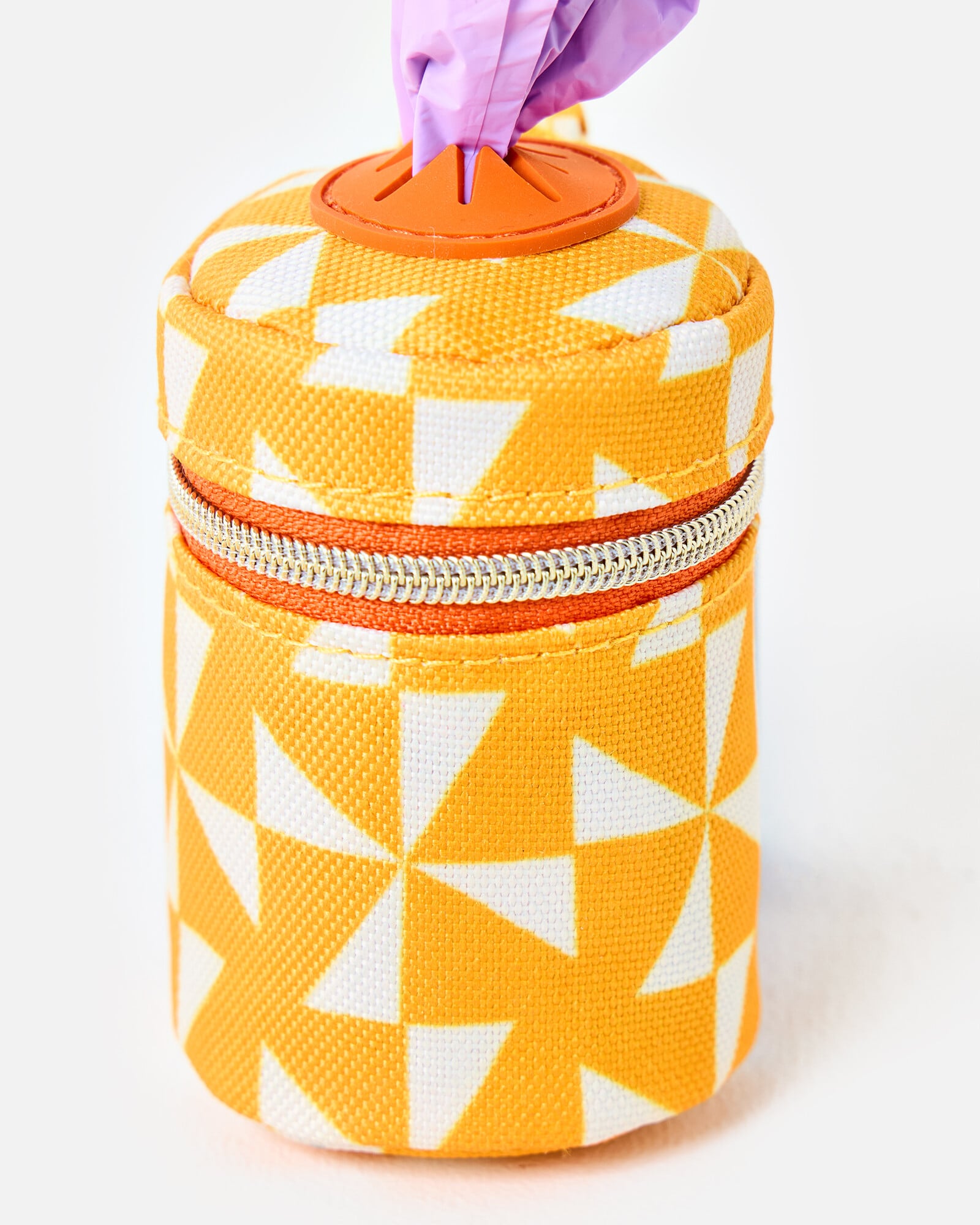 Yellow Geometric Treat & Poop Bag Holder Gift Set | Oliver Bonas