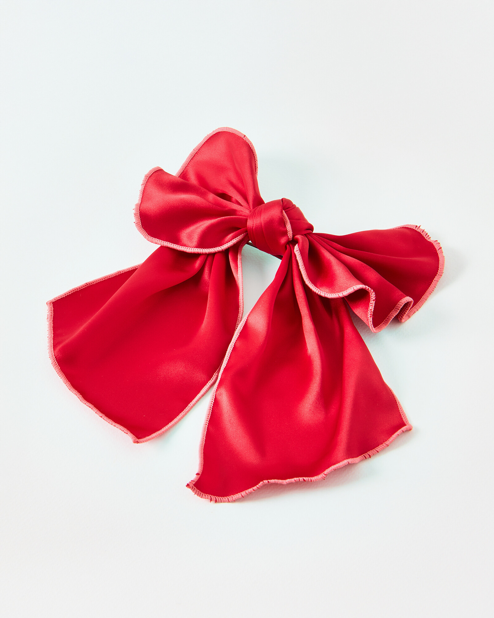Kara Red Statement Hair Bow Clip | Oliver Bonas
