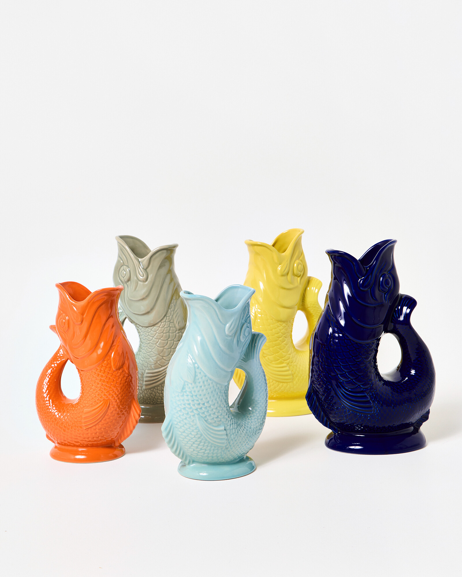 Yellow Ceramic Gluggle Jug Extra Large | Oliver Bonas