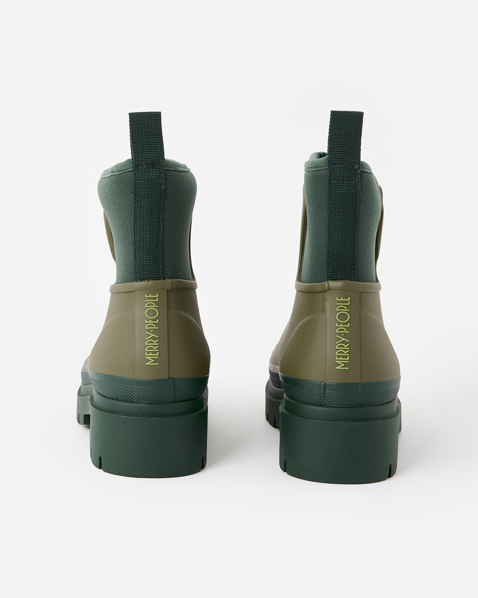 Merry People Khaki Green Tully Ankle Wellington Boots | Oliver Bonas