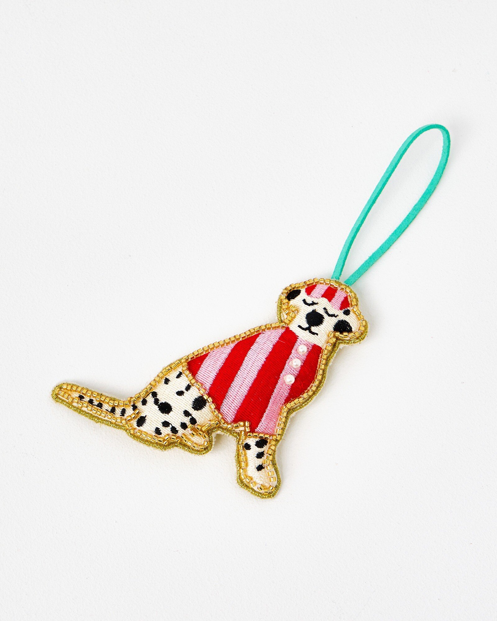 Dalmatian in Pyjamas Christmas Tree Decoration | Oliver Bonas