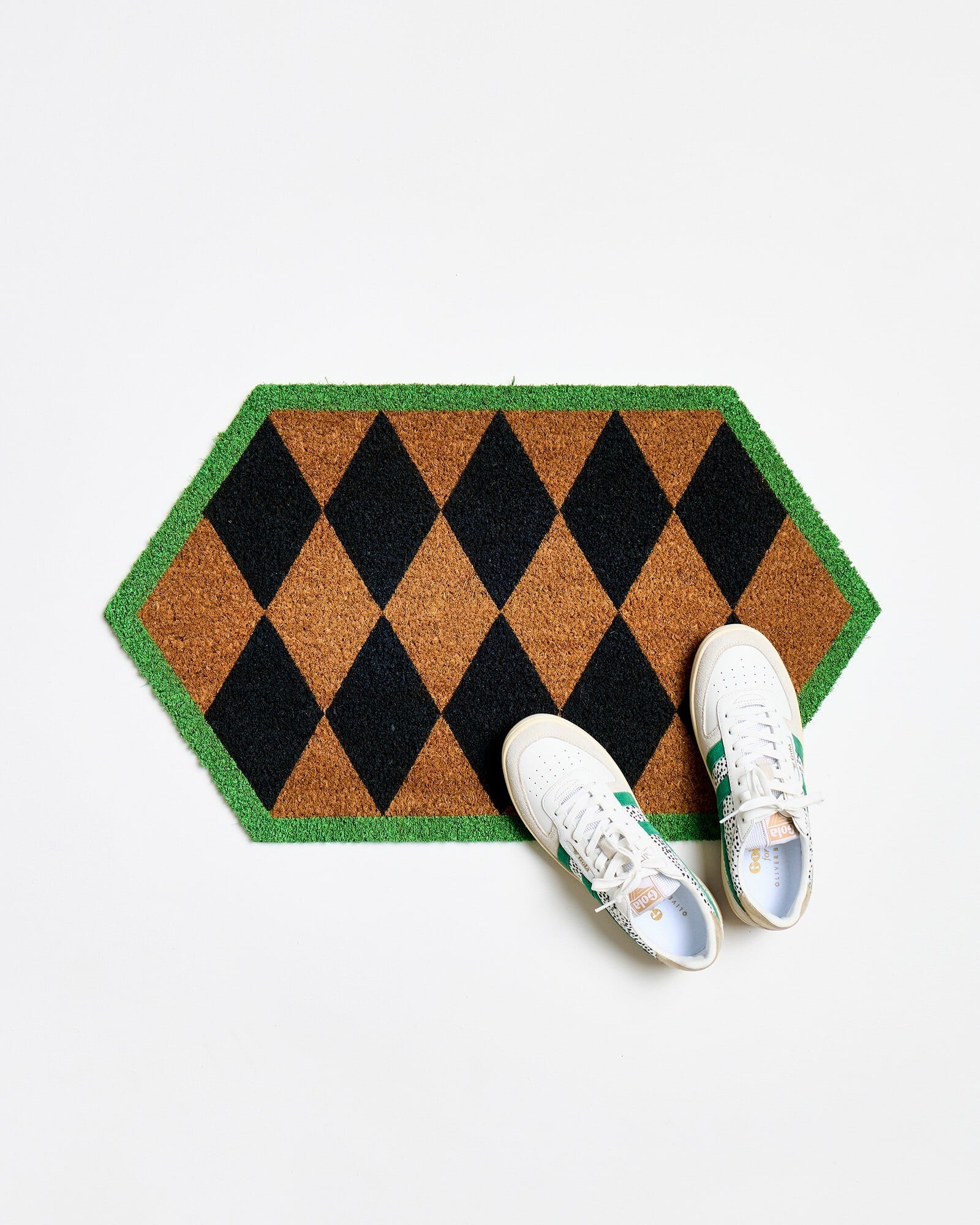 Harlequin Black Diamond Doormat | Oliver Bonas