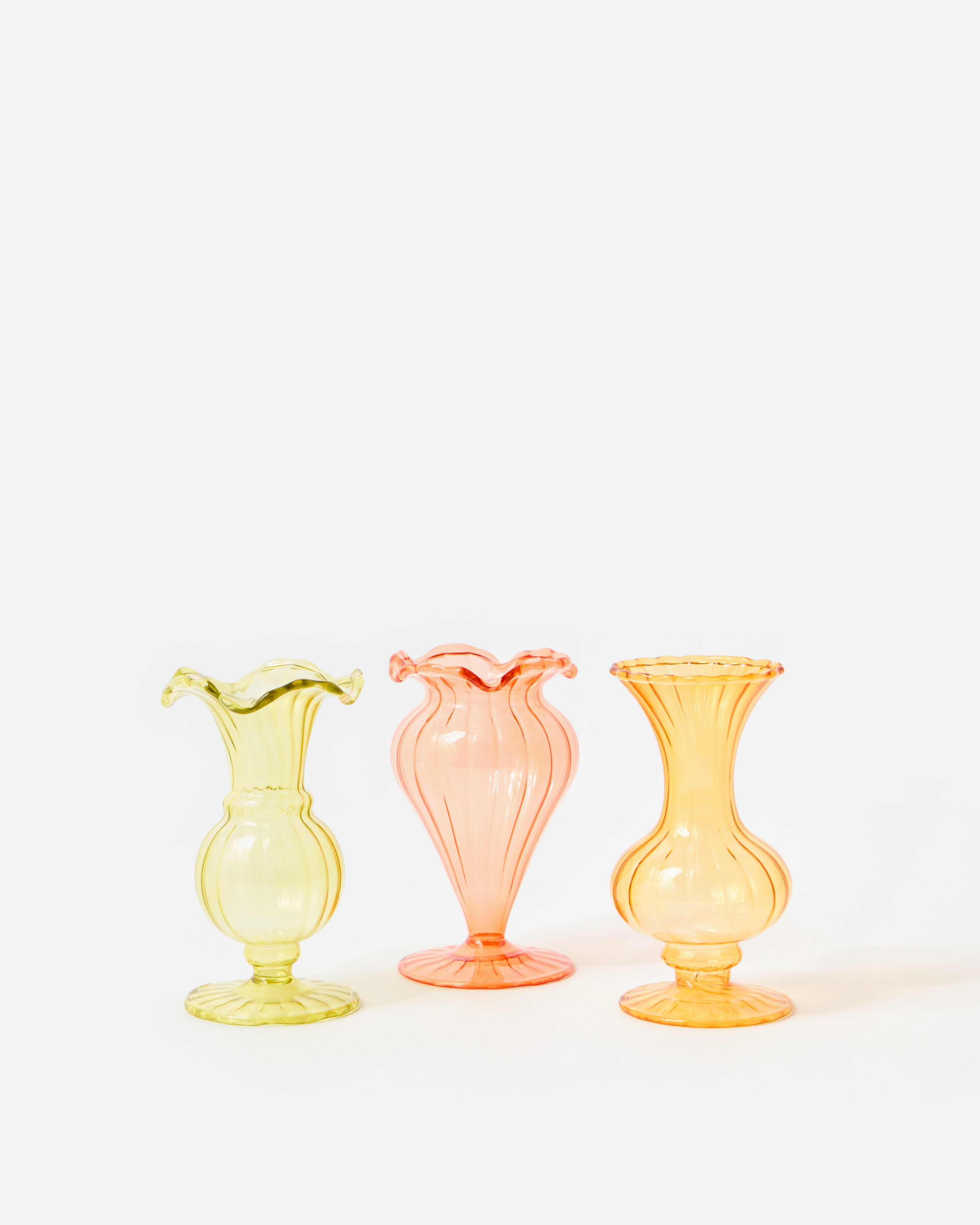 Maria Glass Bud Vases Set of Three | Oliver Bonas
