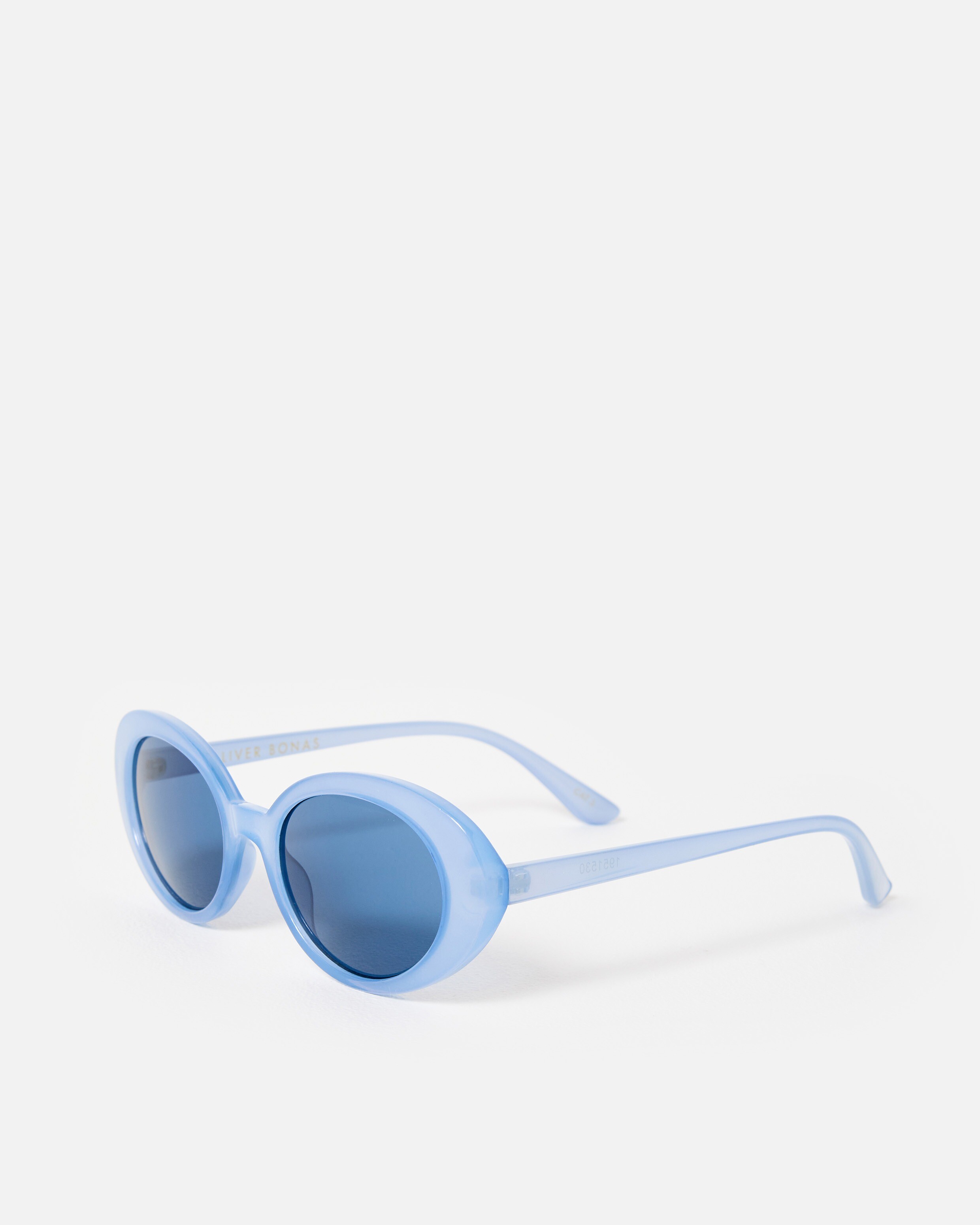 Light Blue Oval Sunglasses | Oliver Bonas