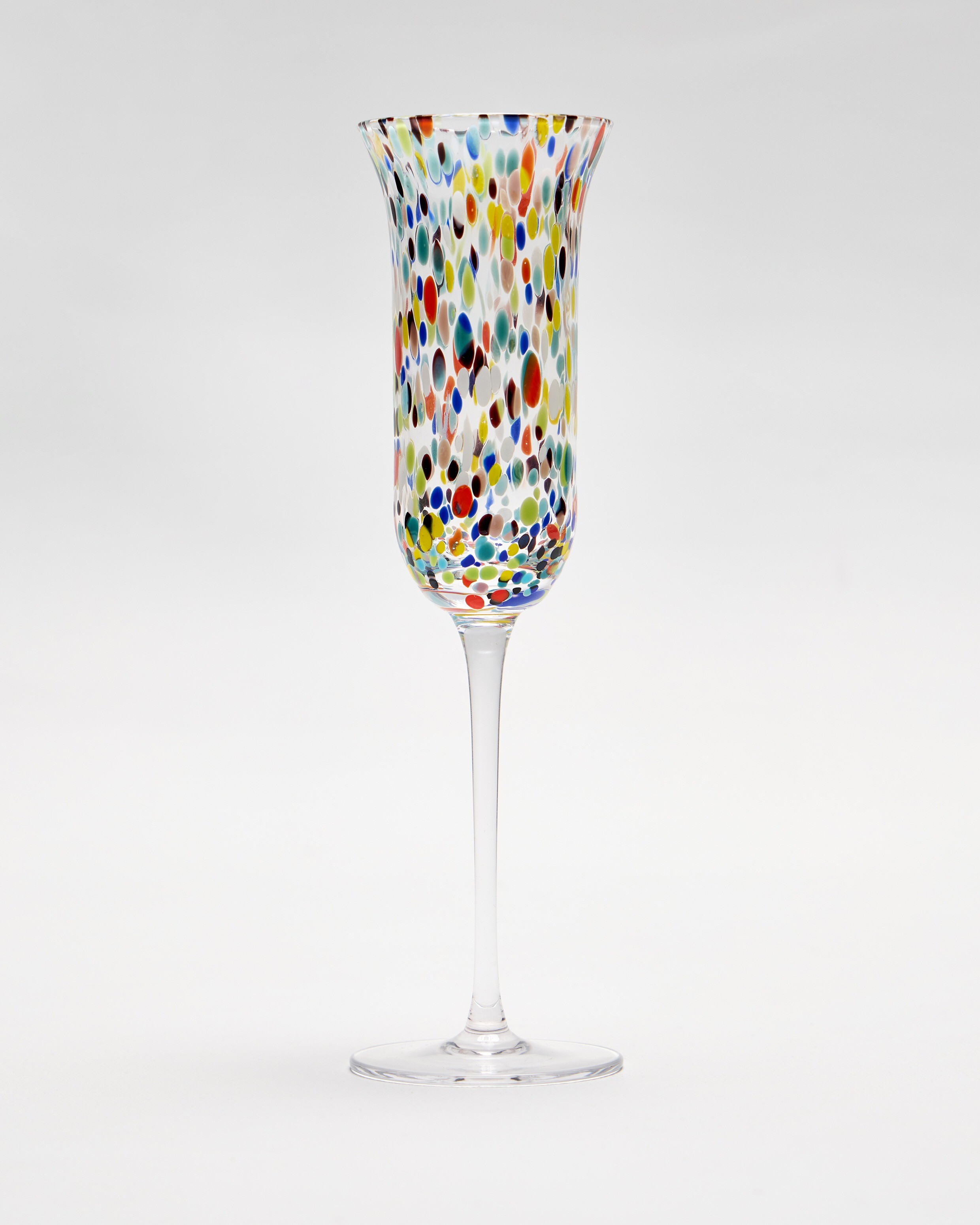 Azul Spot Champagne Flutes Set of Two | Oliver Bonas