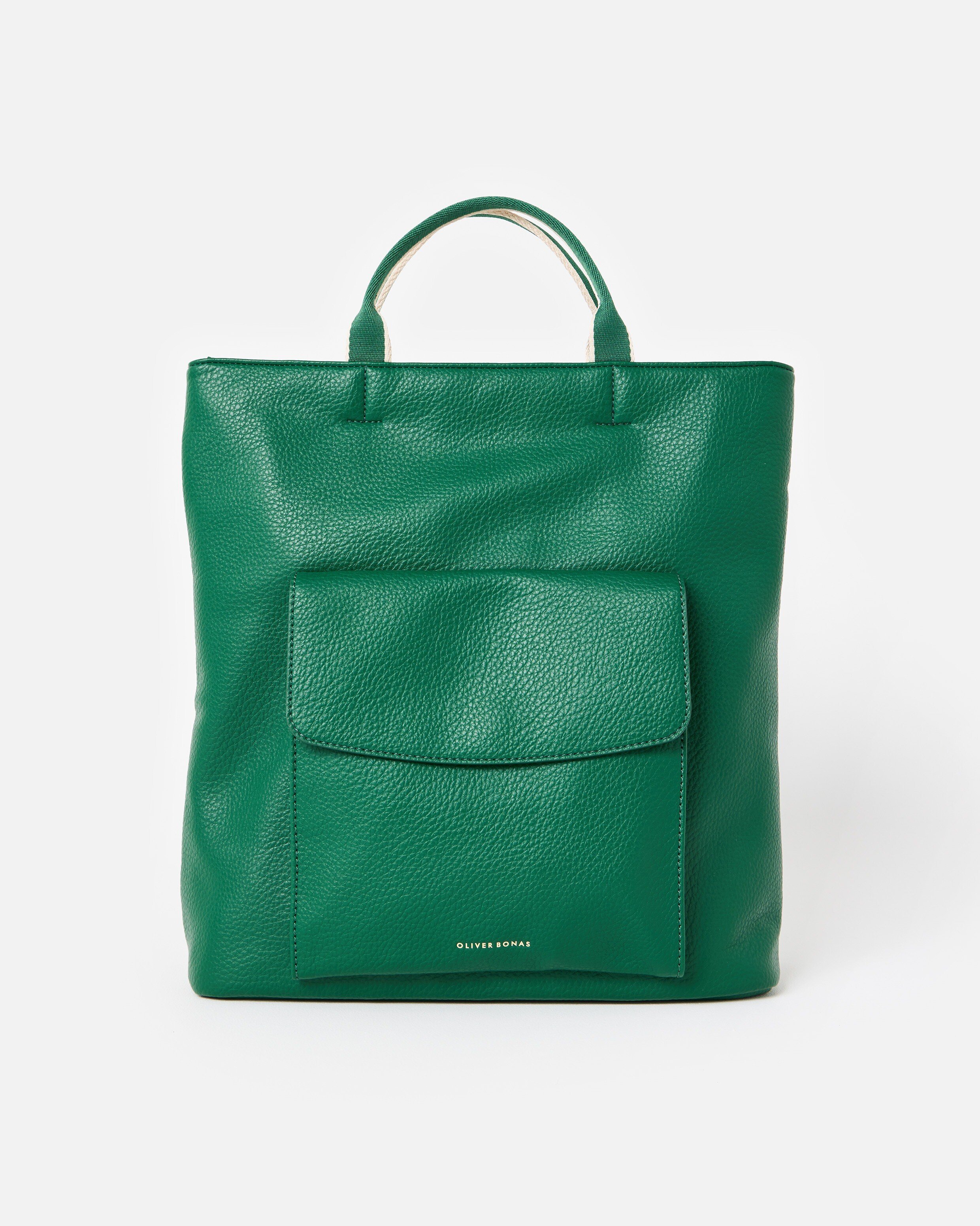 Jackie Green Front Pocket Backpack | Oliver Bonas