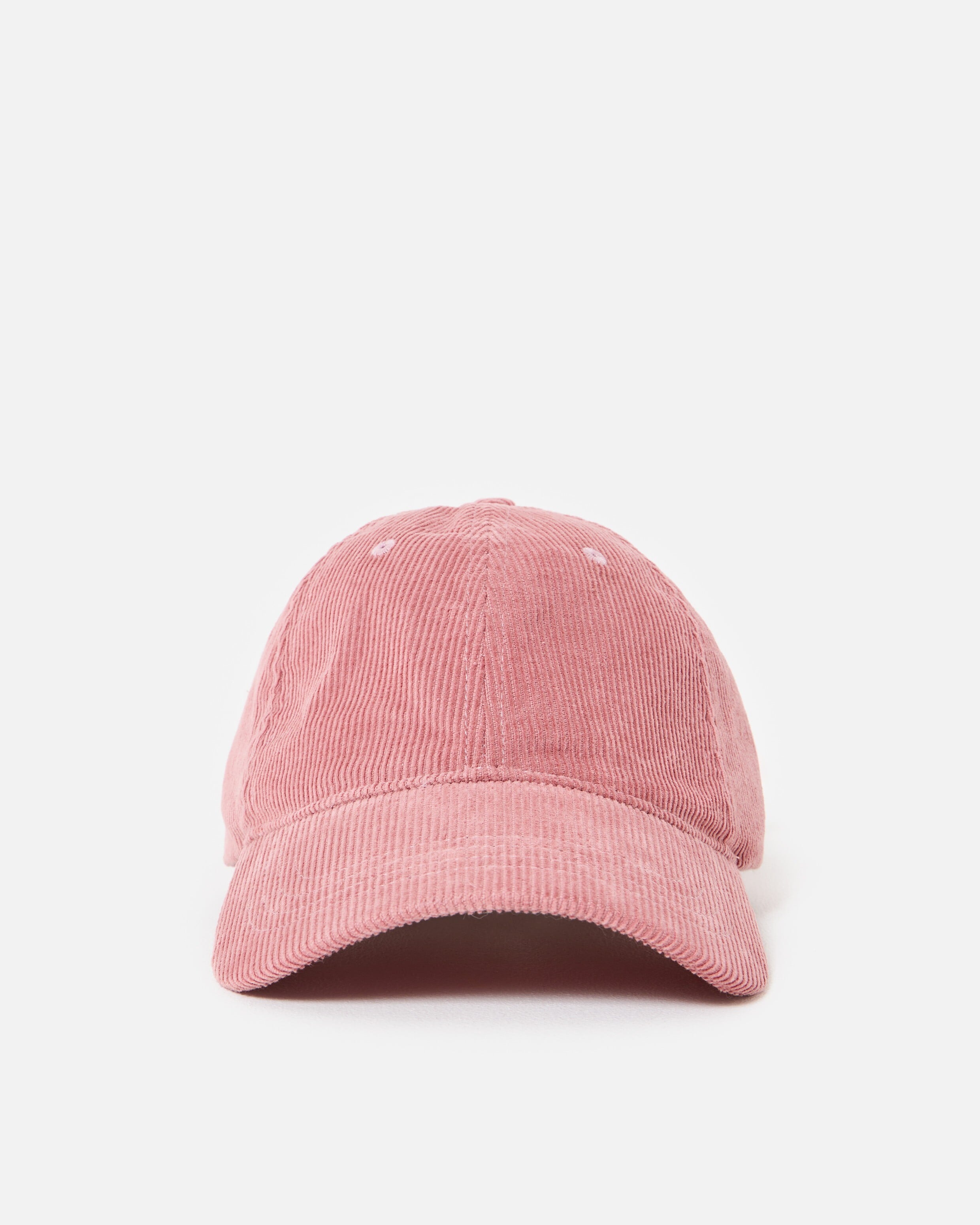 Pink Corduroy Bow Cherry Cap Hat | Oliver Bonas
