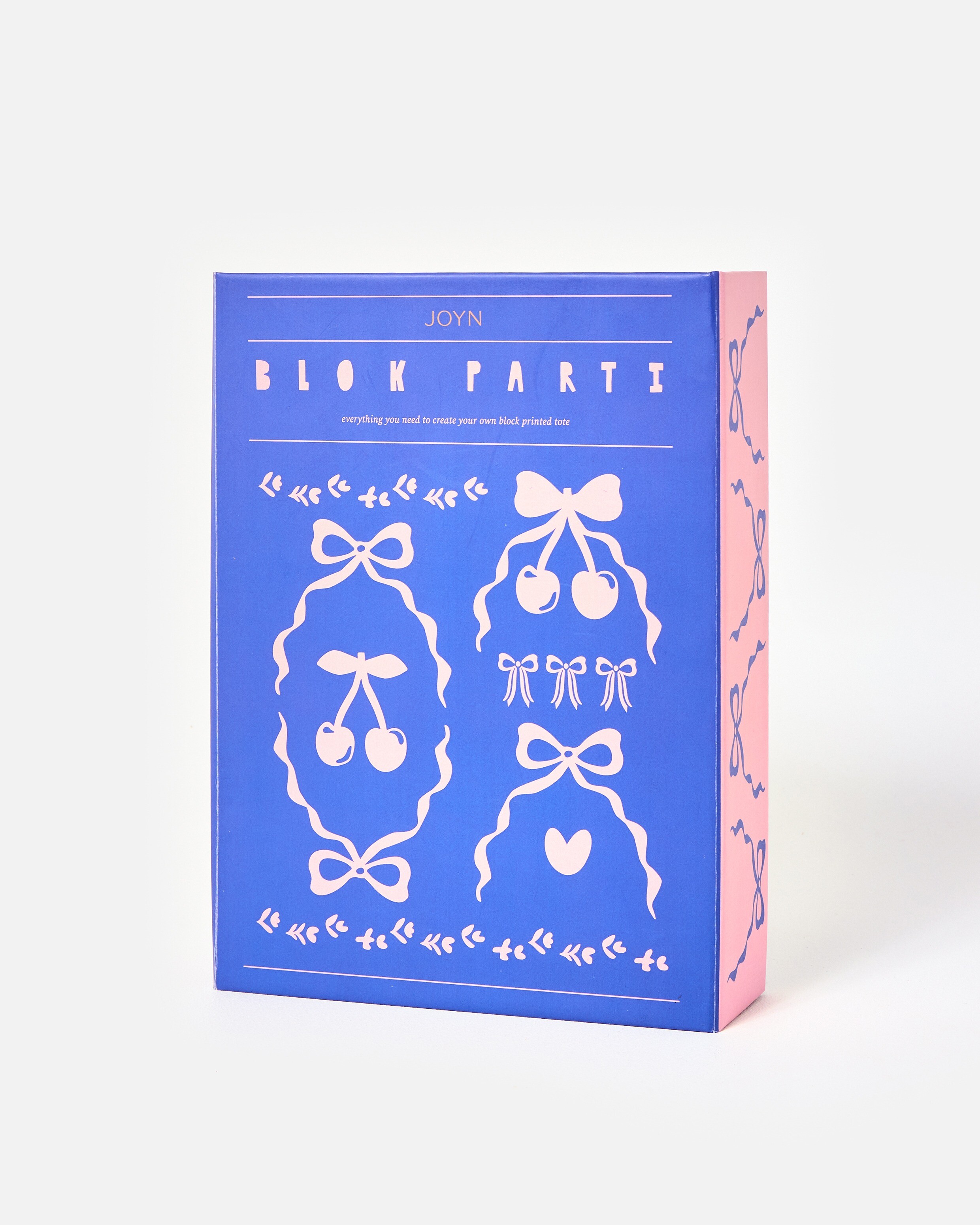 JOYN Cherries & Bows Block Printing Kit with Tote Bag | Oliver Bonas IE