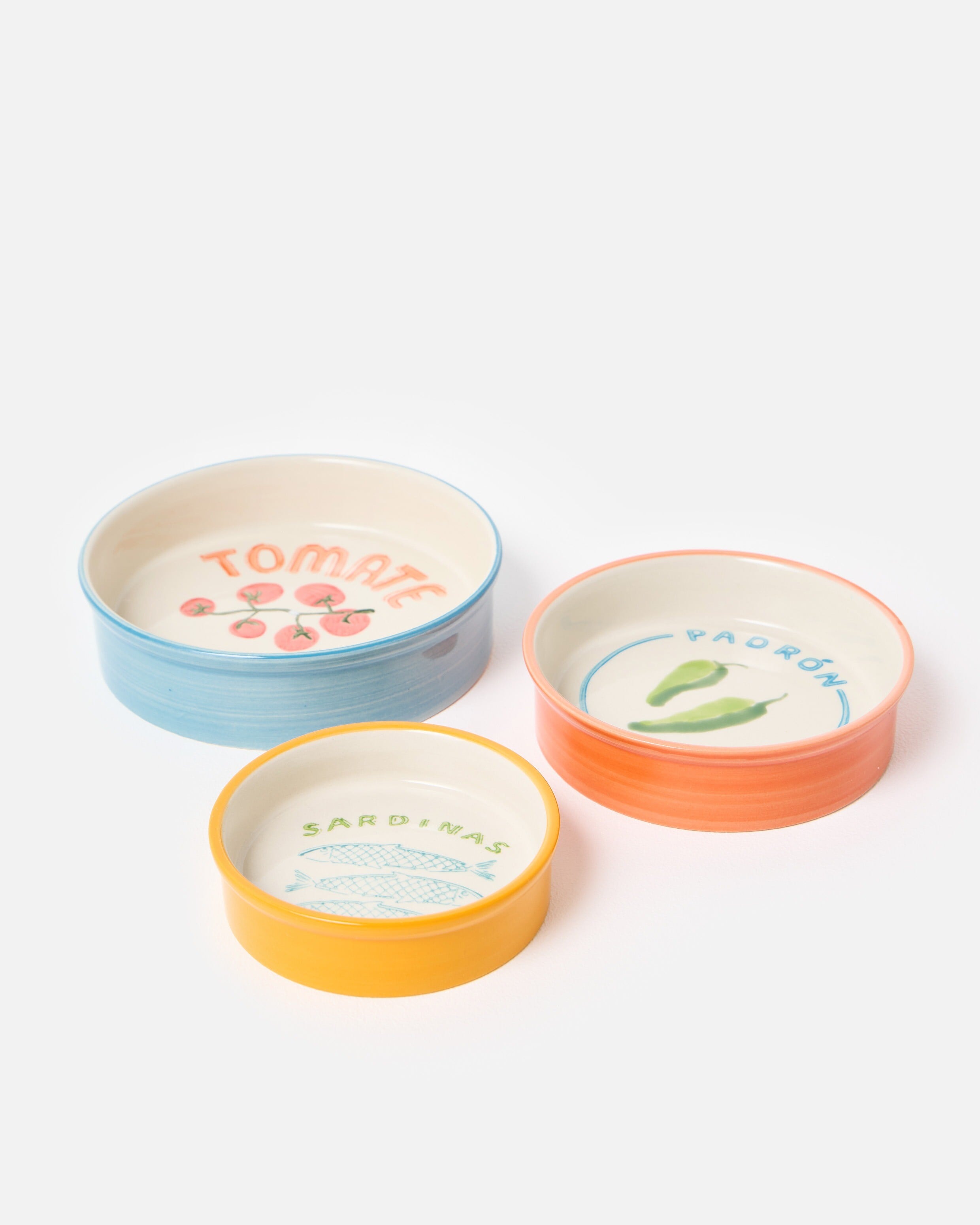 Ceramic Tapas Bowls Set of Three | Oliver Bonas