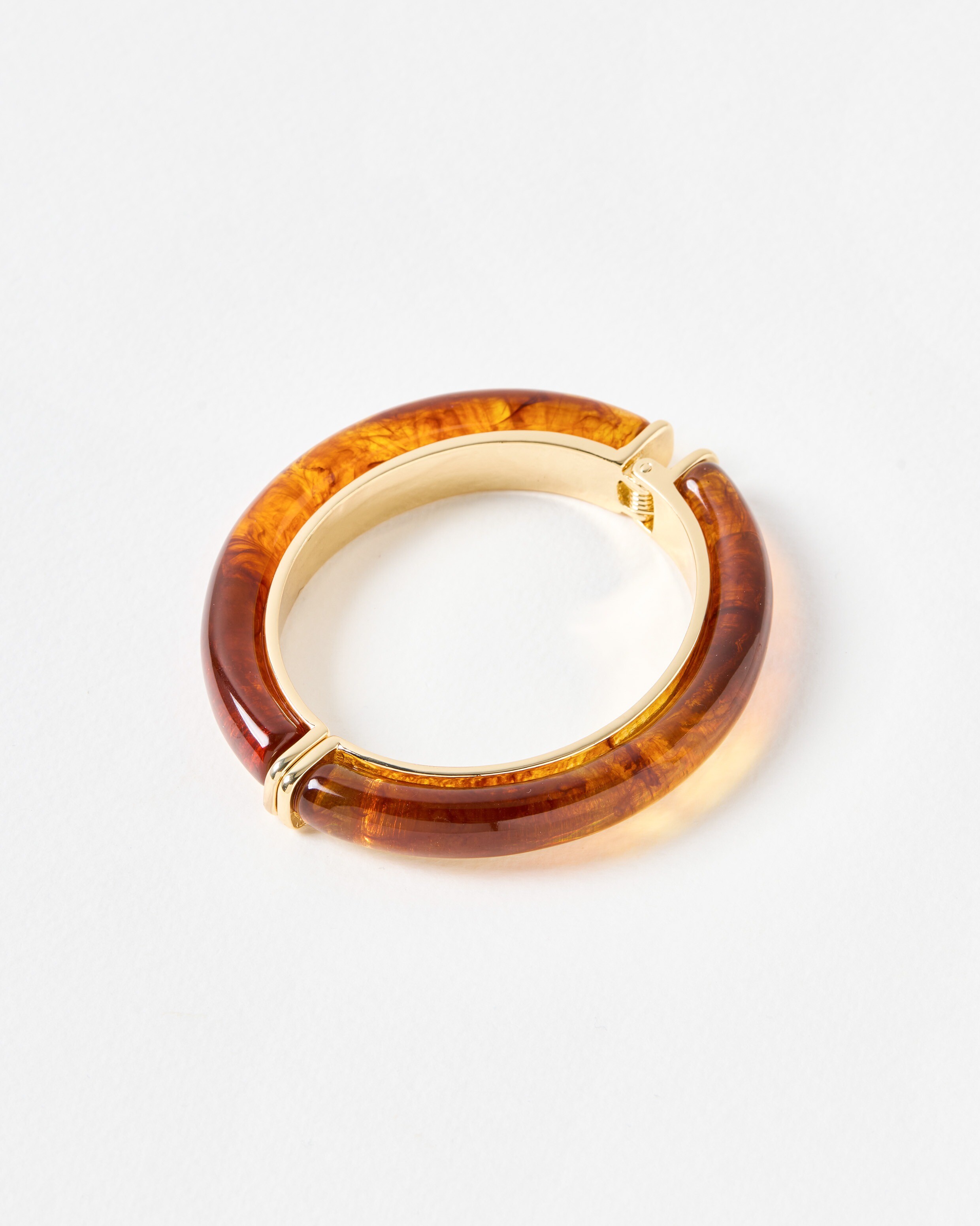 Marci Brown Resin Inlay Bangle | Oliver Bonas IE