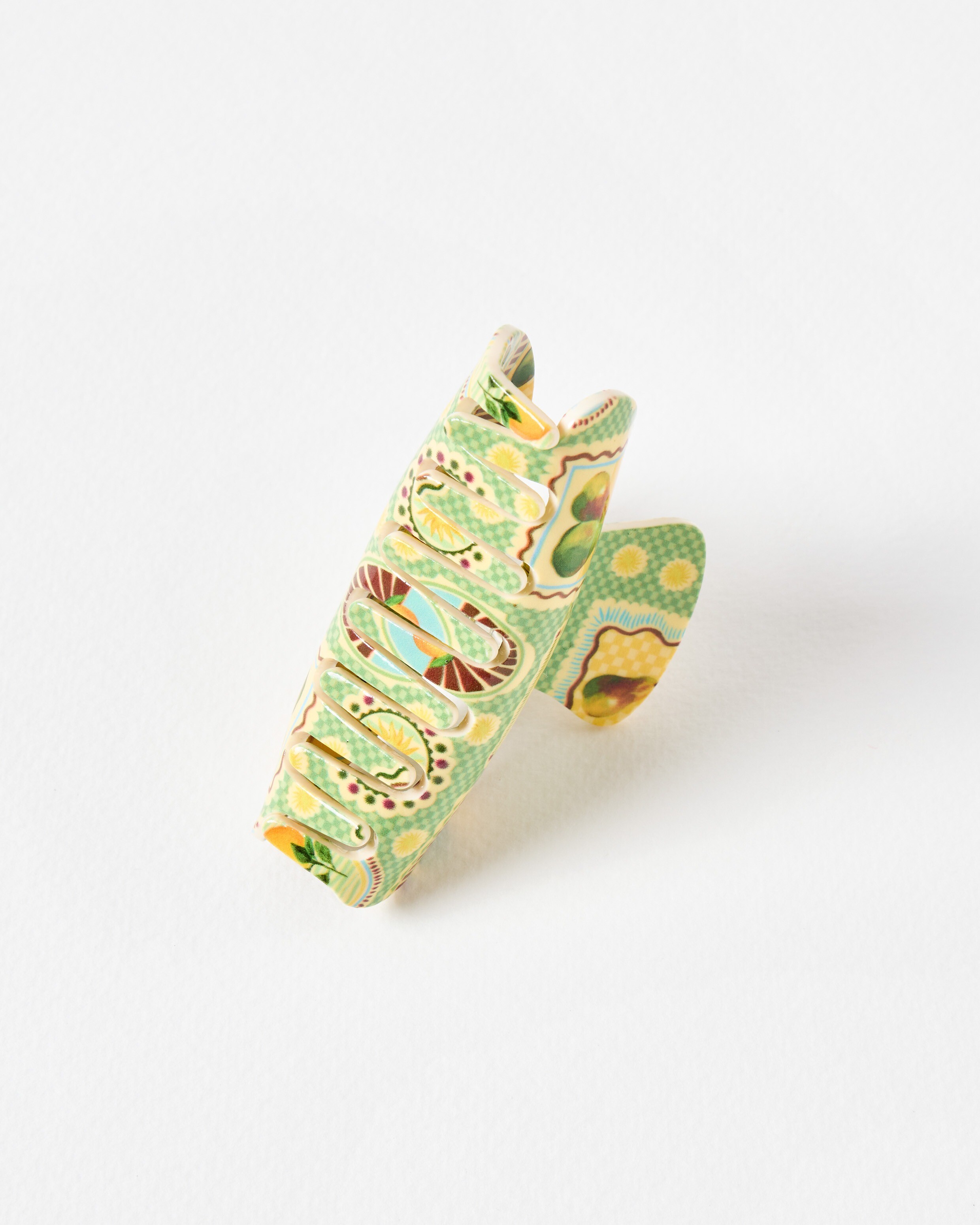 Valerie Fruit Printed Claw Clip | Oliver Bonas