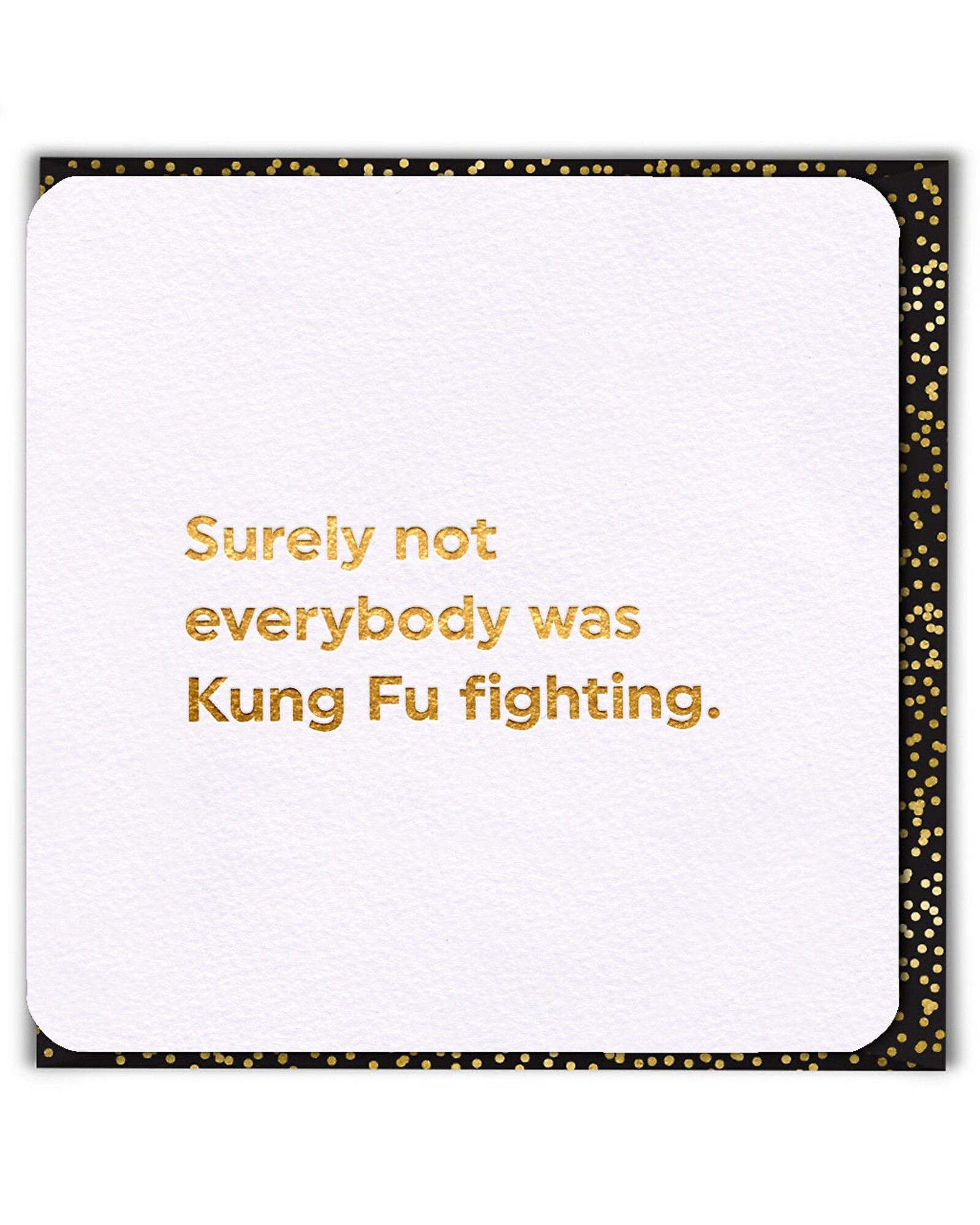 Kung Fu Fighting Funny Card | Oliver Bonas