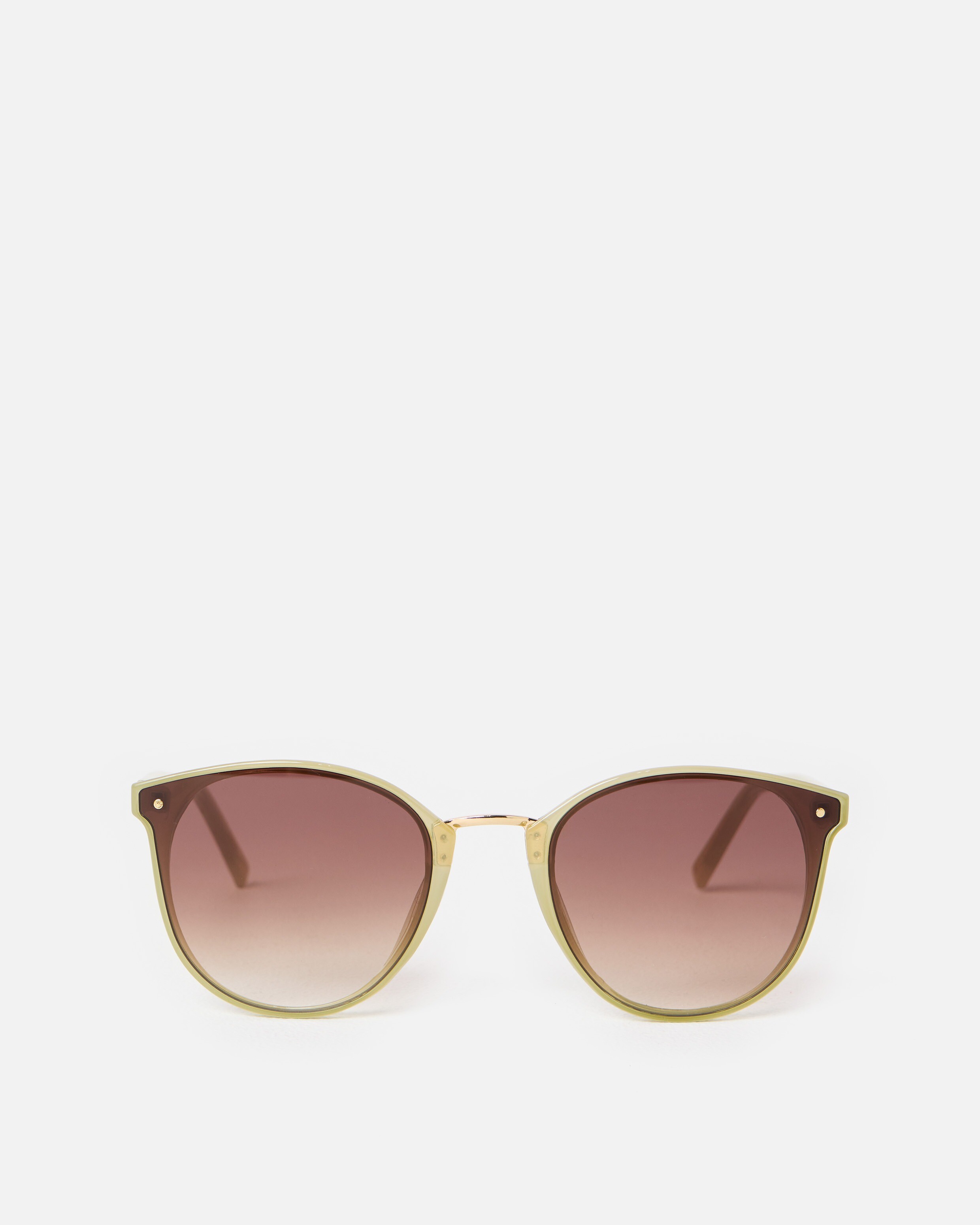 Milky Green Preppy Sunglasses | Oliver Bonas IE