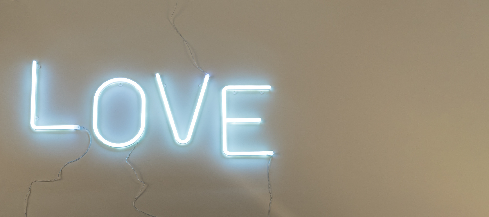 Alphabet White Neon LED Letter | Oliver Bonas