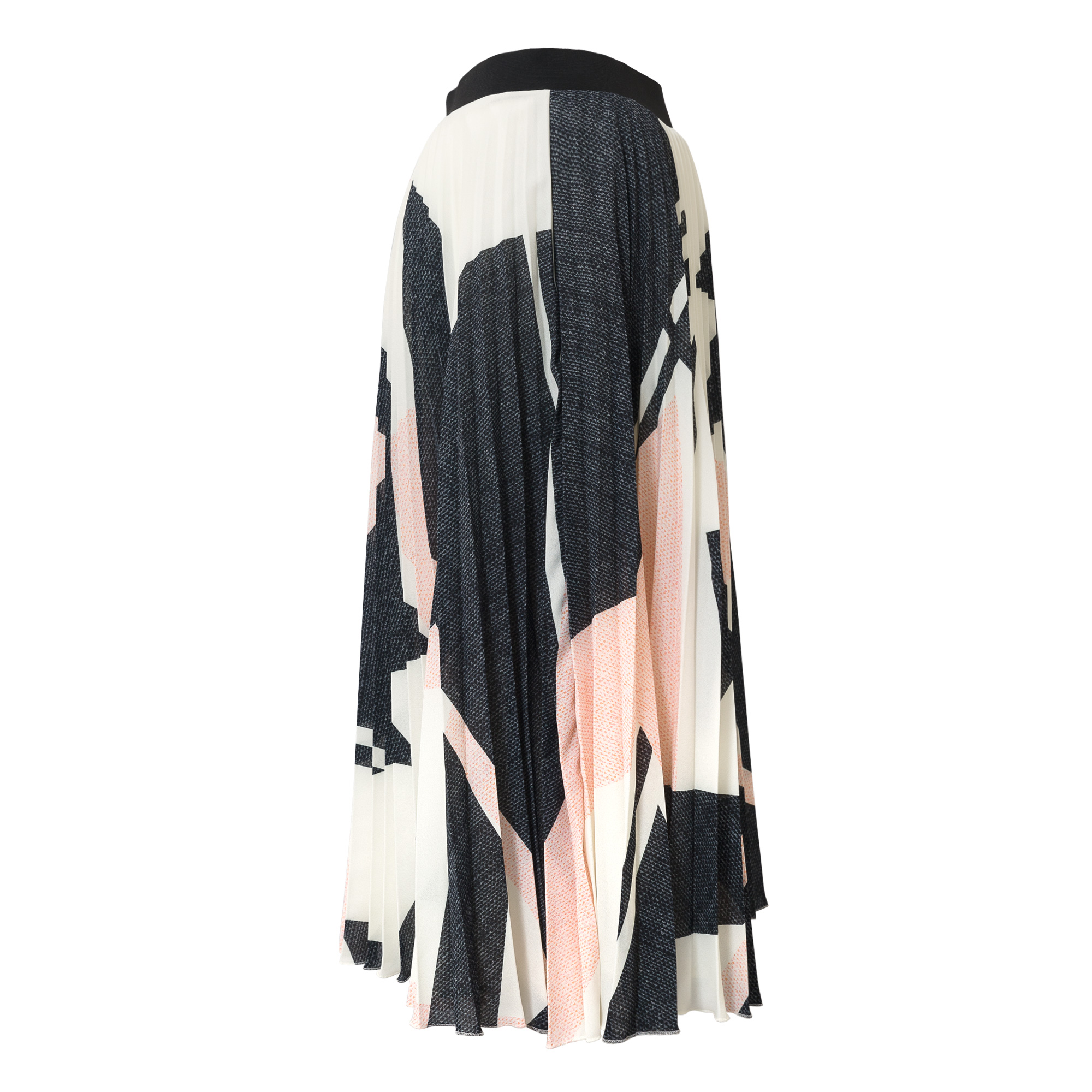Structure Print Pleated Skirt | Oliver Bonas