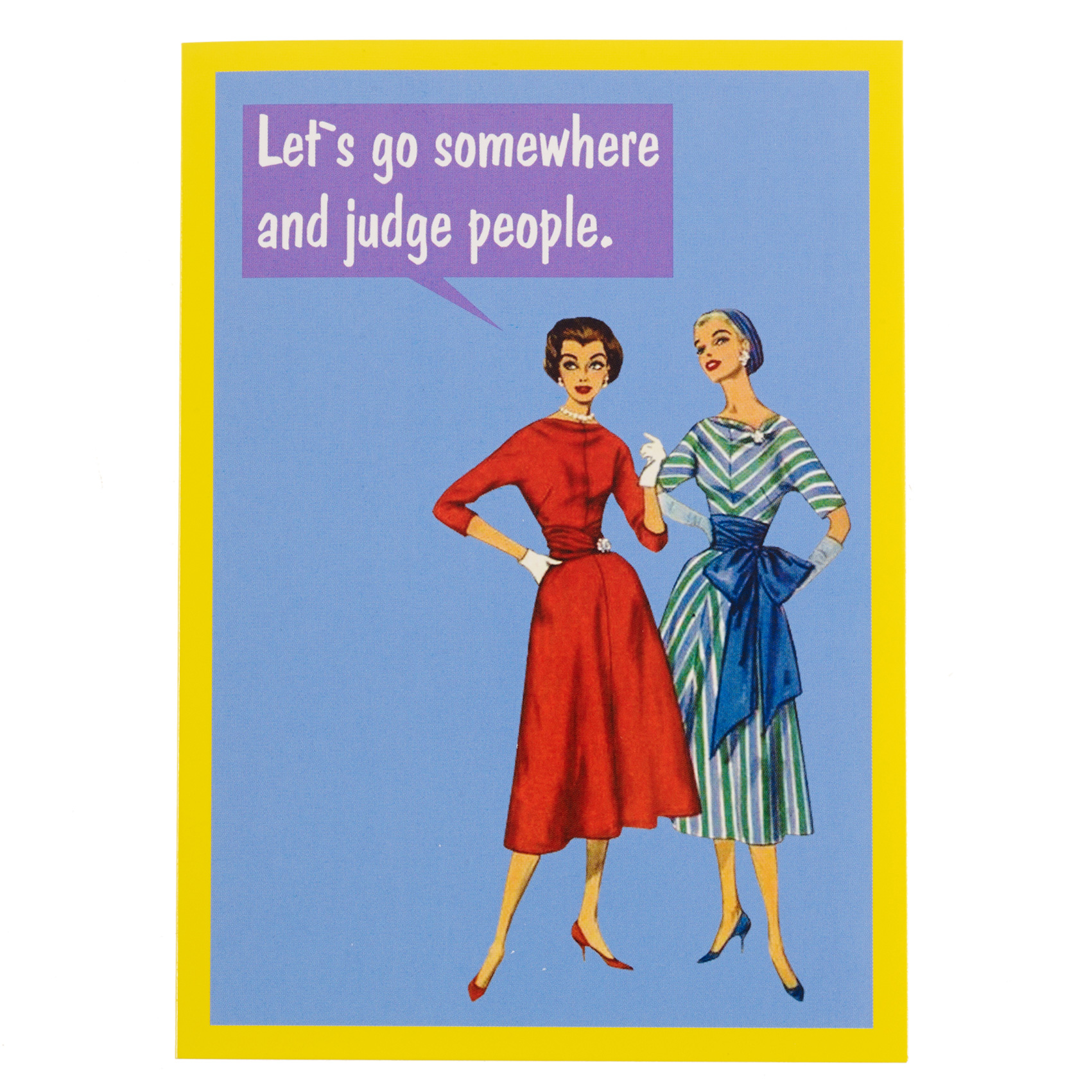"Judge People.." Card | Oliver Bonas