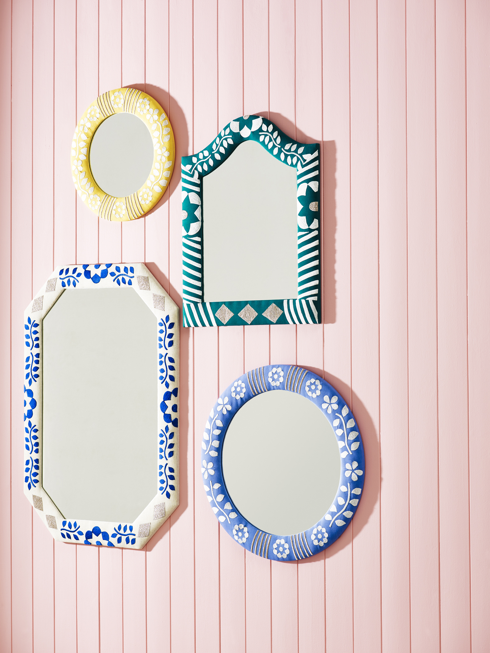 Fabric Upholstered Wall Mirror | Oliver Bonas