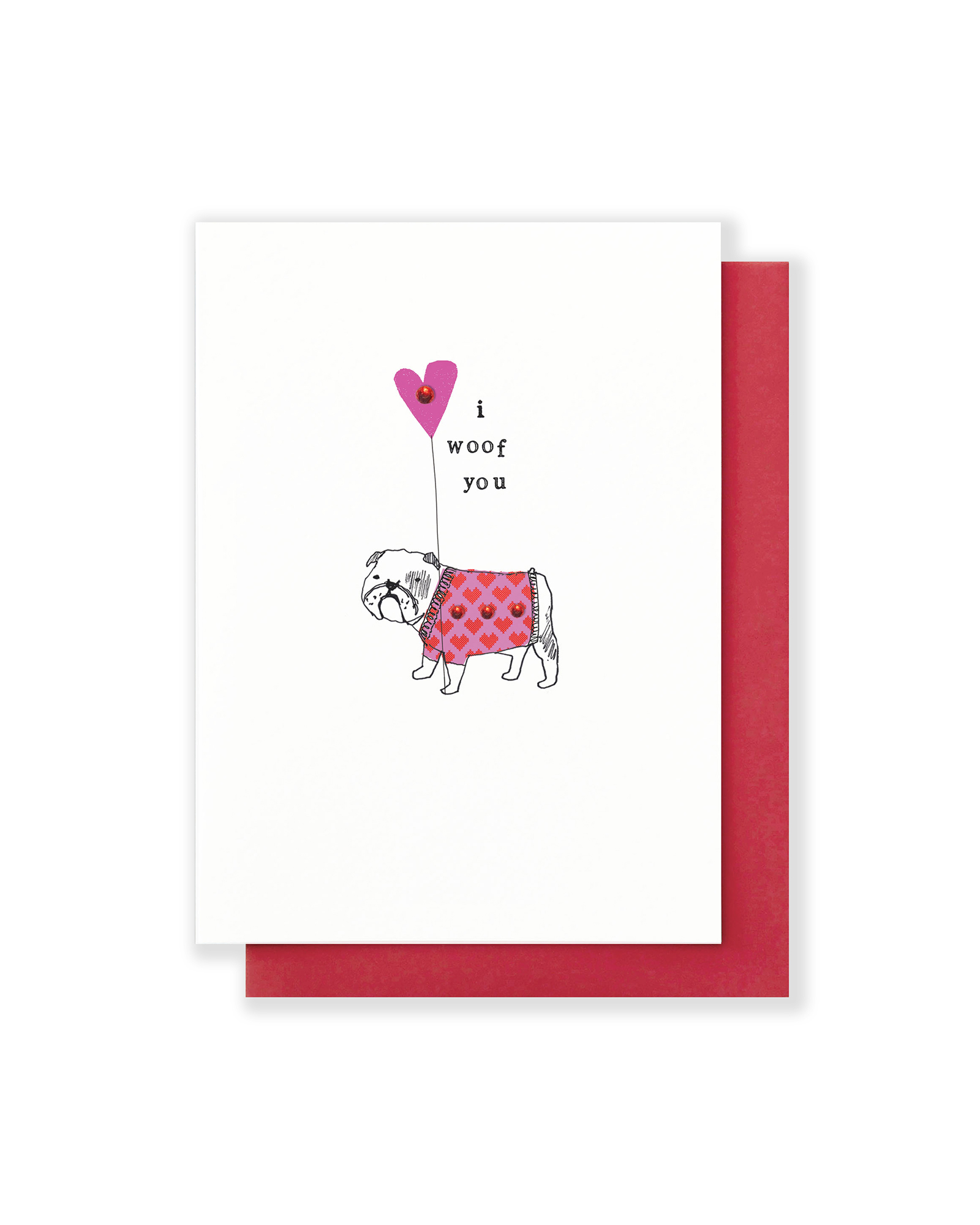 I Woof You Valentine's Day Card | Oliver Bonas