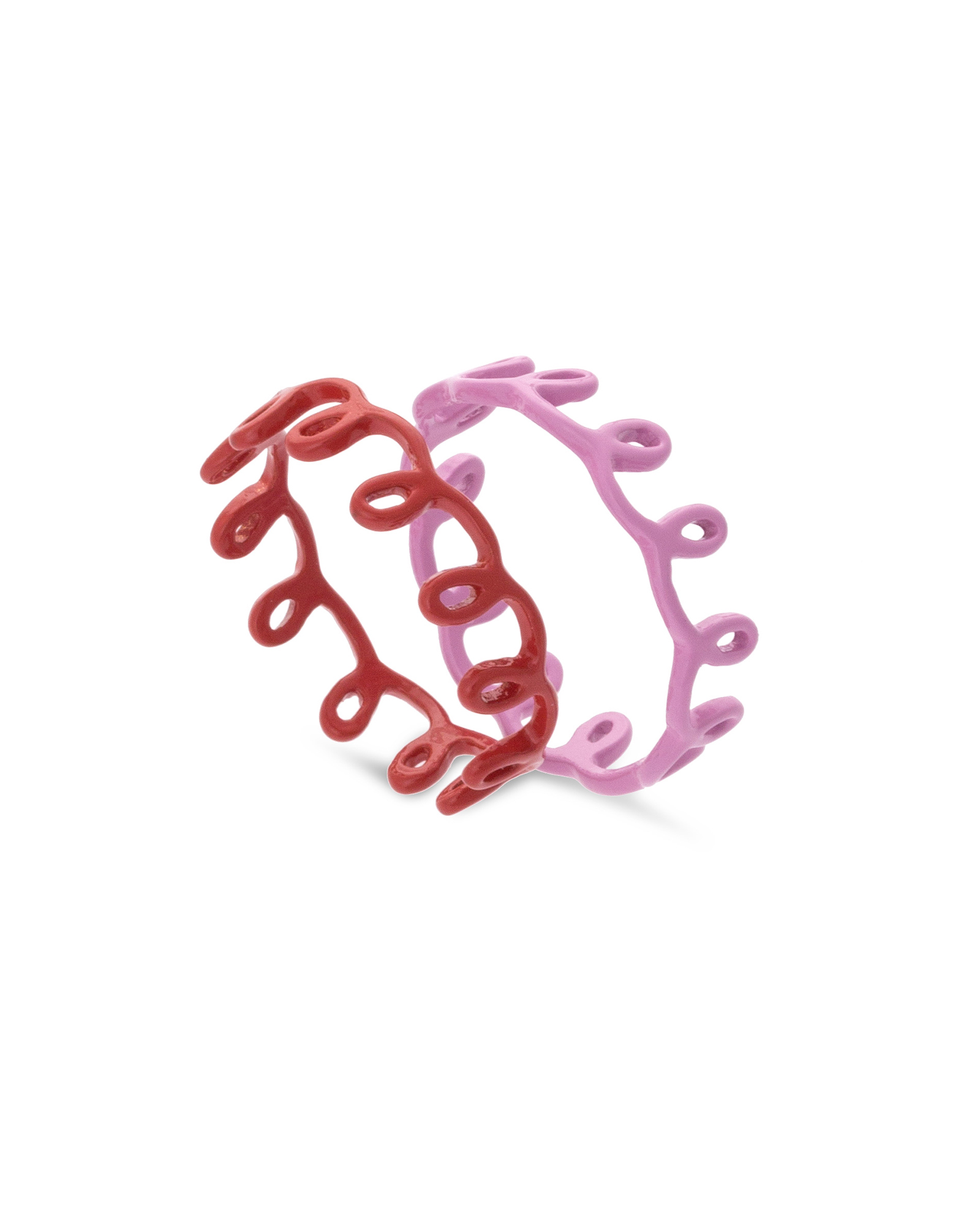Squiggle Loop Rings Set of Two | Oliver Bonas