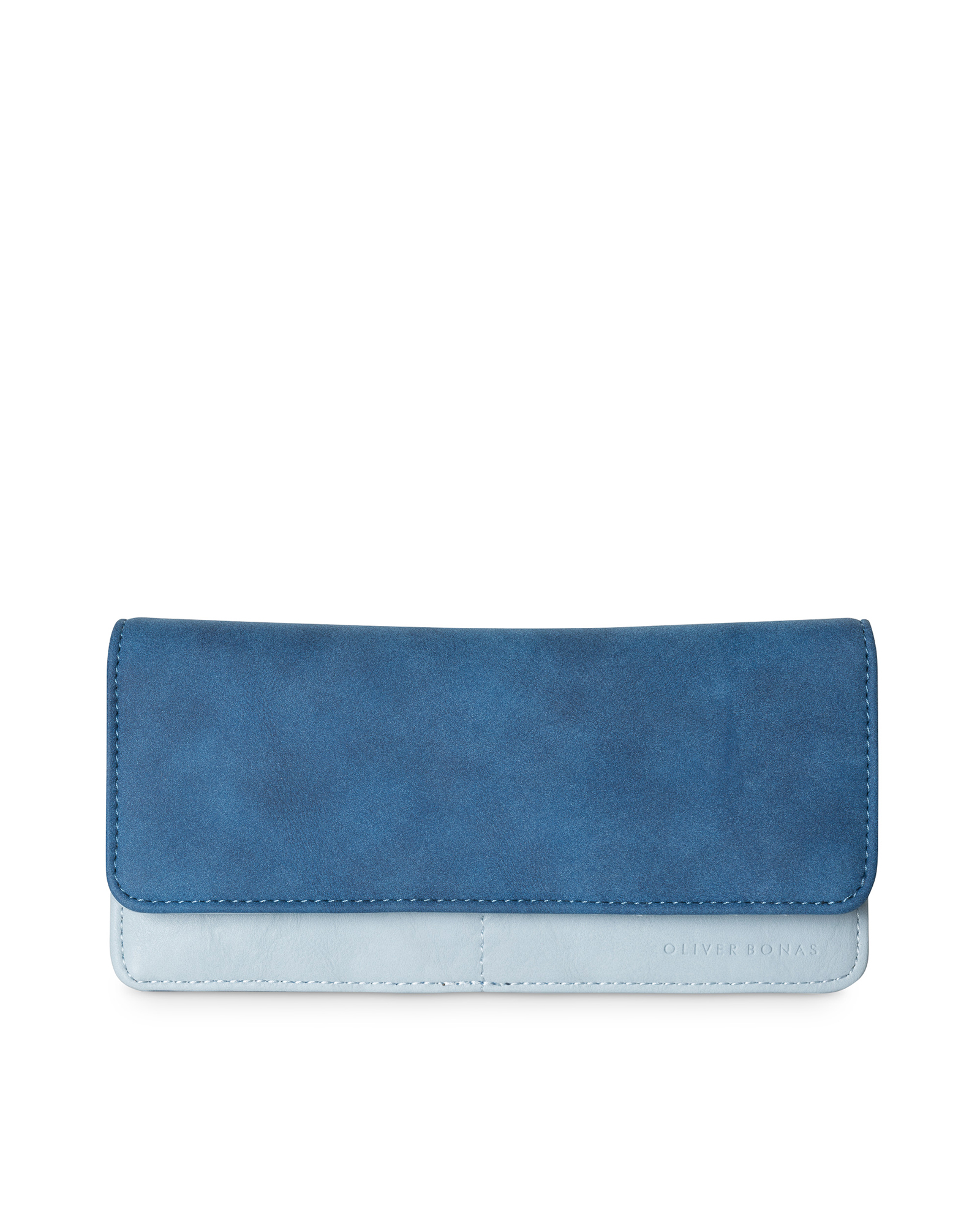 Erin Contrast Blue Flip Purse | Oliver Bonas