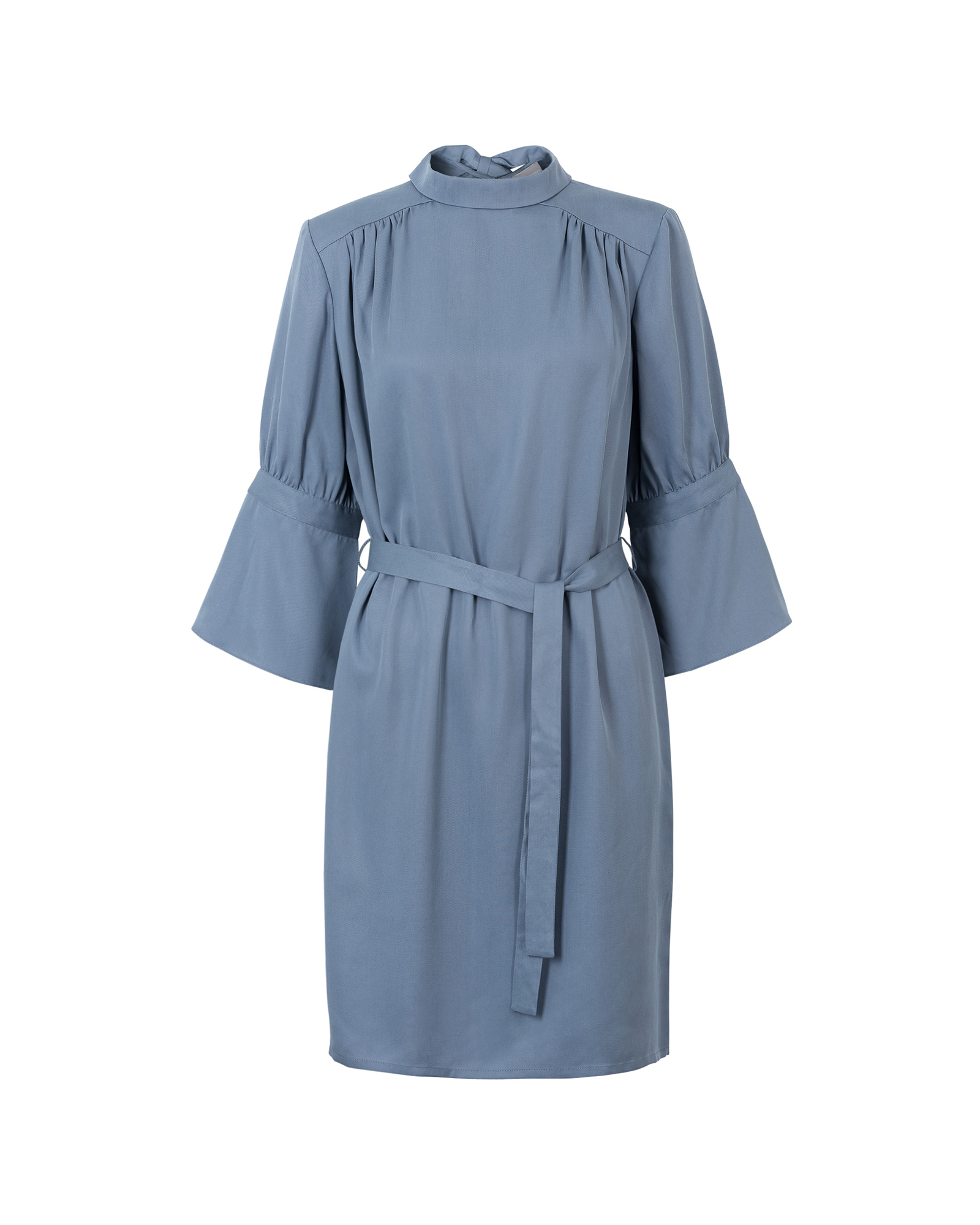 Penny Tie Neck Tunic Dress | Oliver Bonas IE