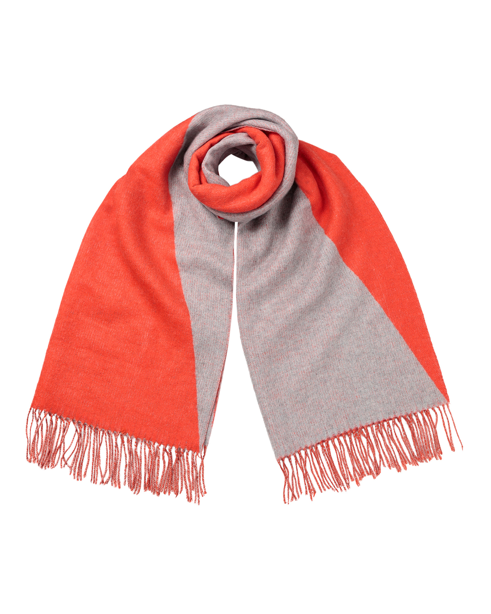 Diagonal Splice Orange Scarf | Oliver Bonas