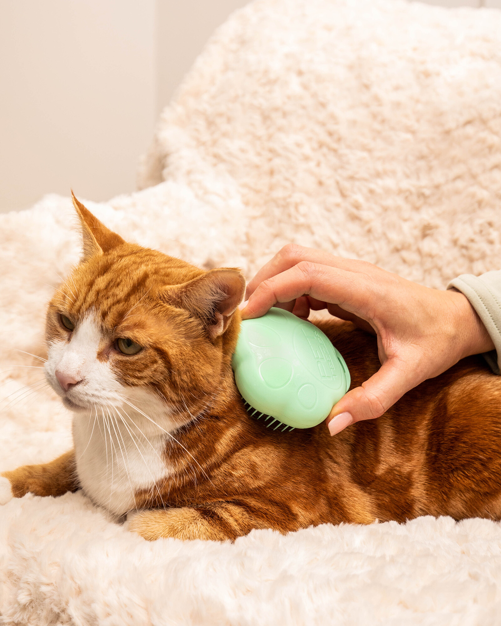 Green Cat Grooming Tangle Teezer | Oliver Bonas