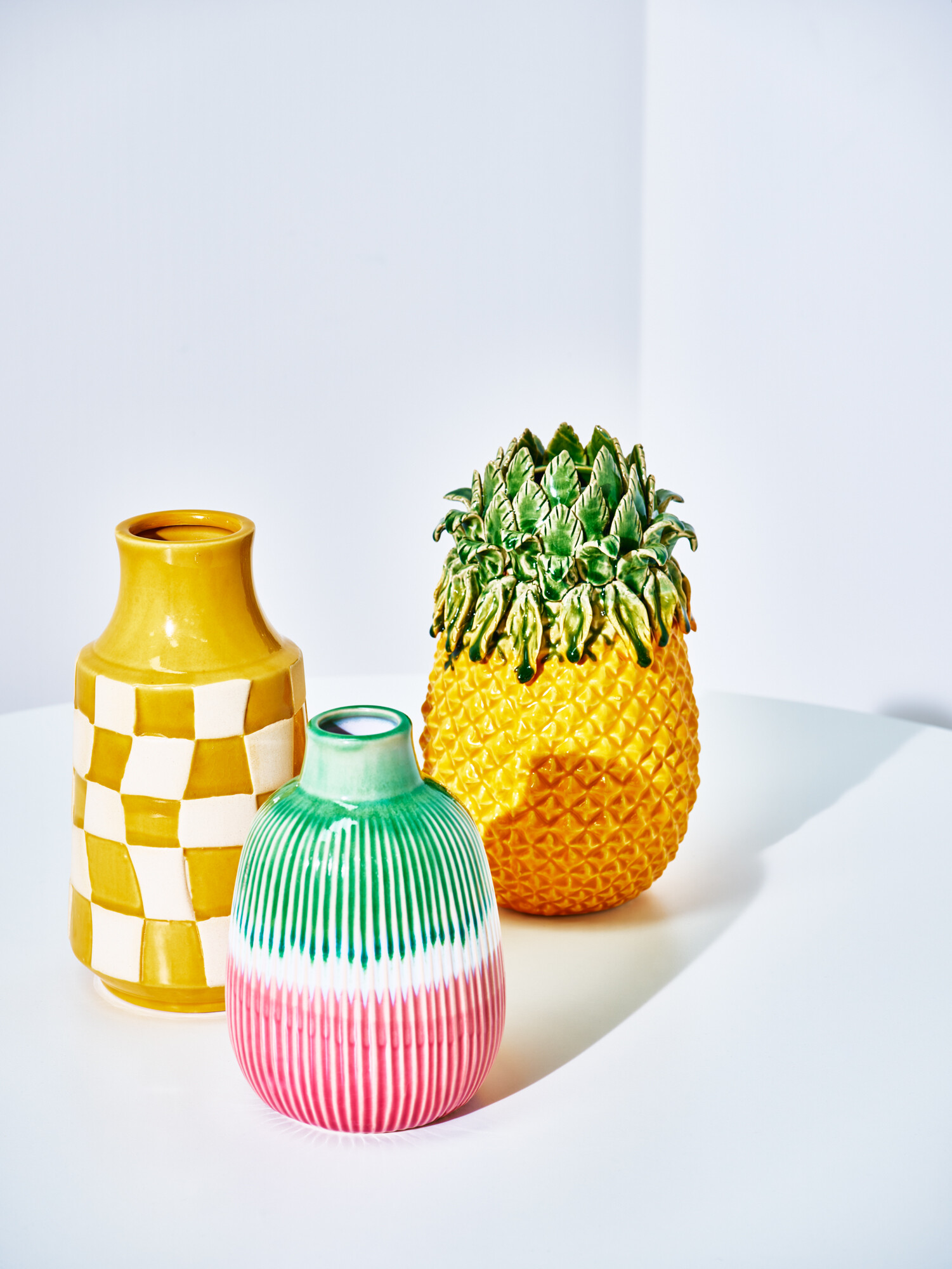 Yellow Ceramic Pineapple Vase | Oliver Bonas