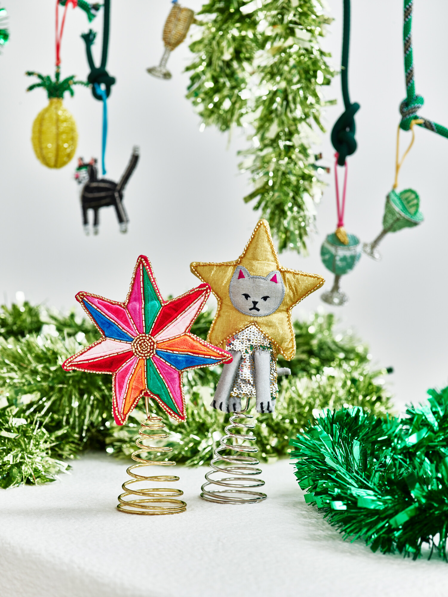 Earl Cat Star Christmas Tree Topper | Oliver Bonas