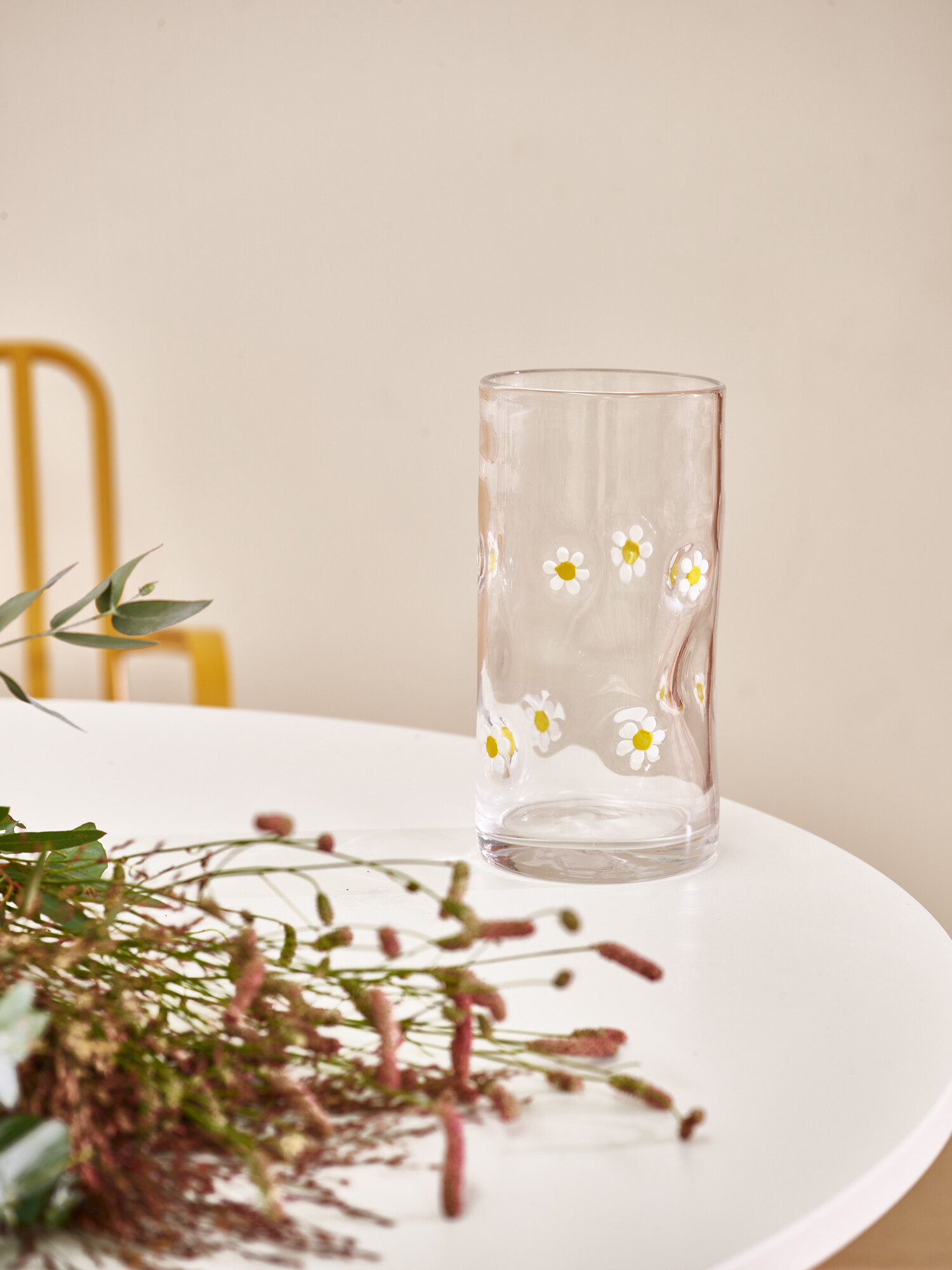 Daisy Clear Glass Vase | Oliver Bonas